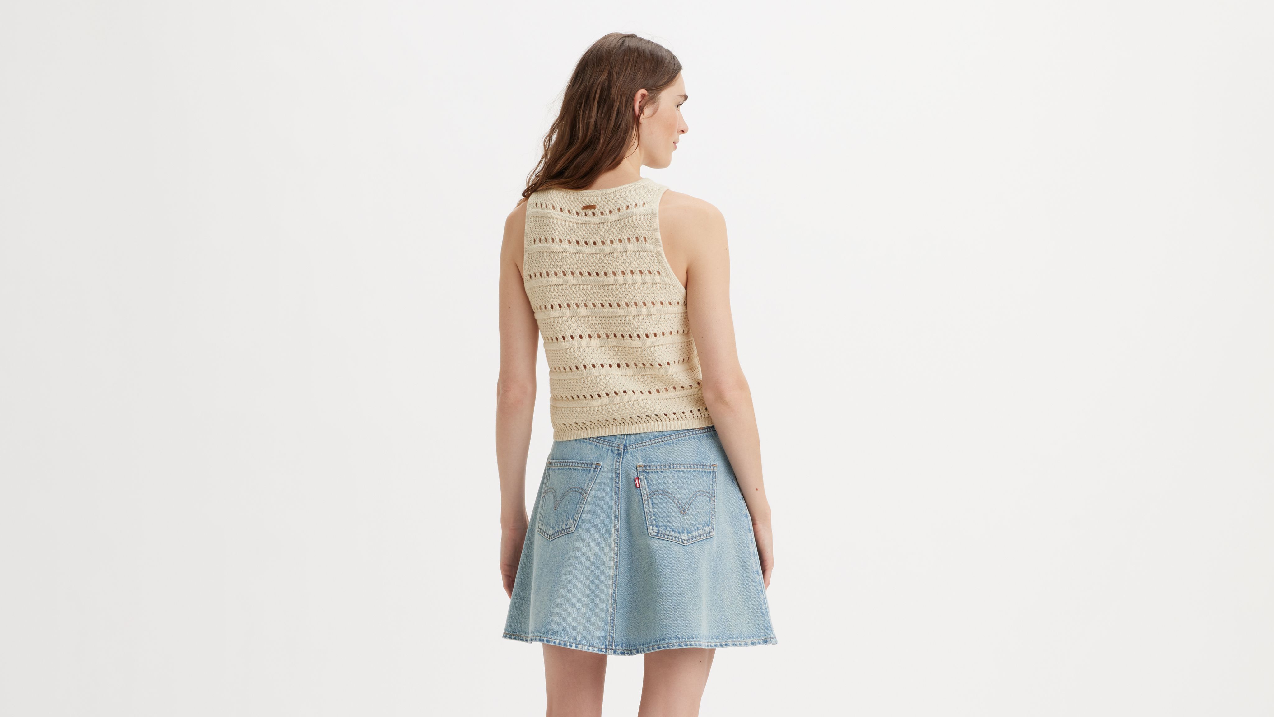 Superbloom Crochet Sweater Tank Top - White | Levi's® US