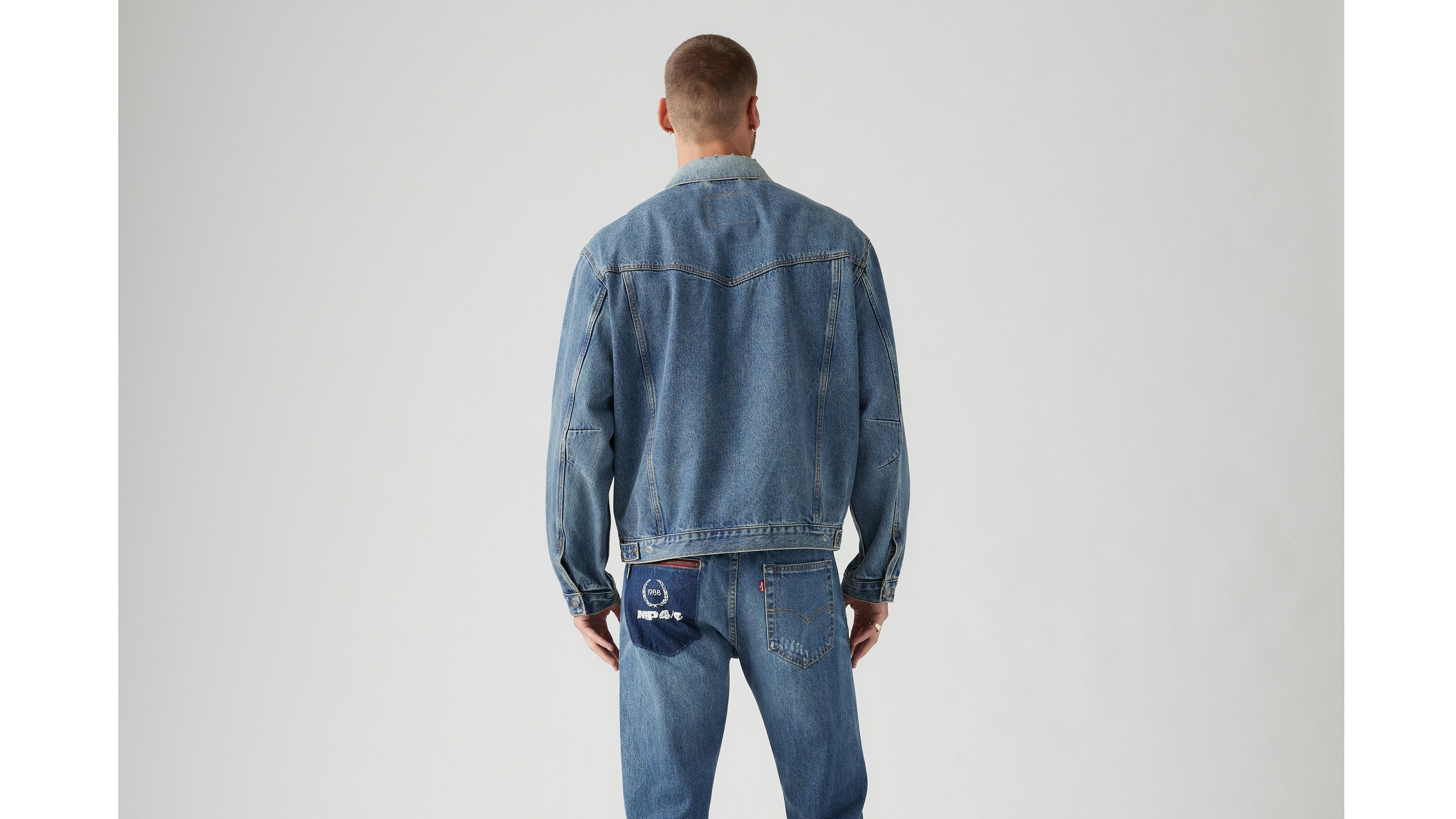 Levi's® X Mclaren Racing Heritage Trucker Jacket - Blue | Levi's® FI