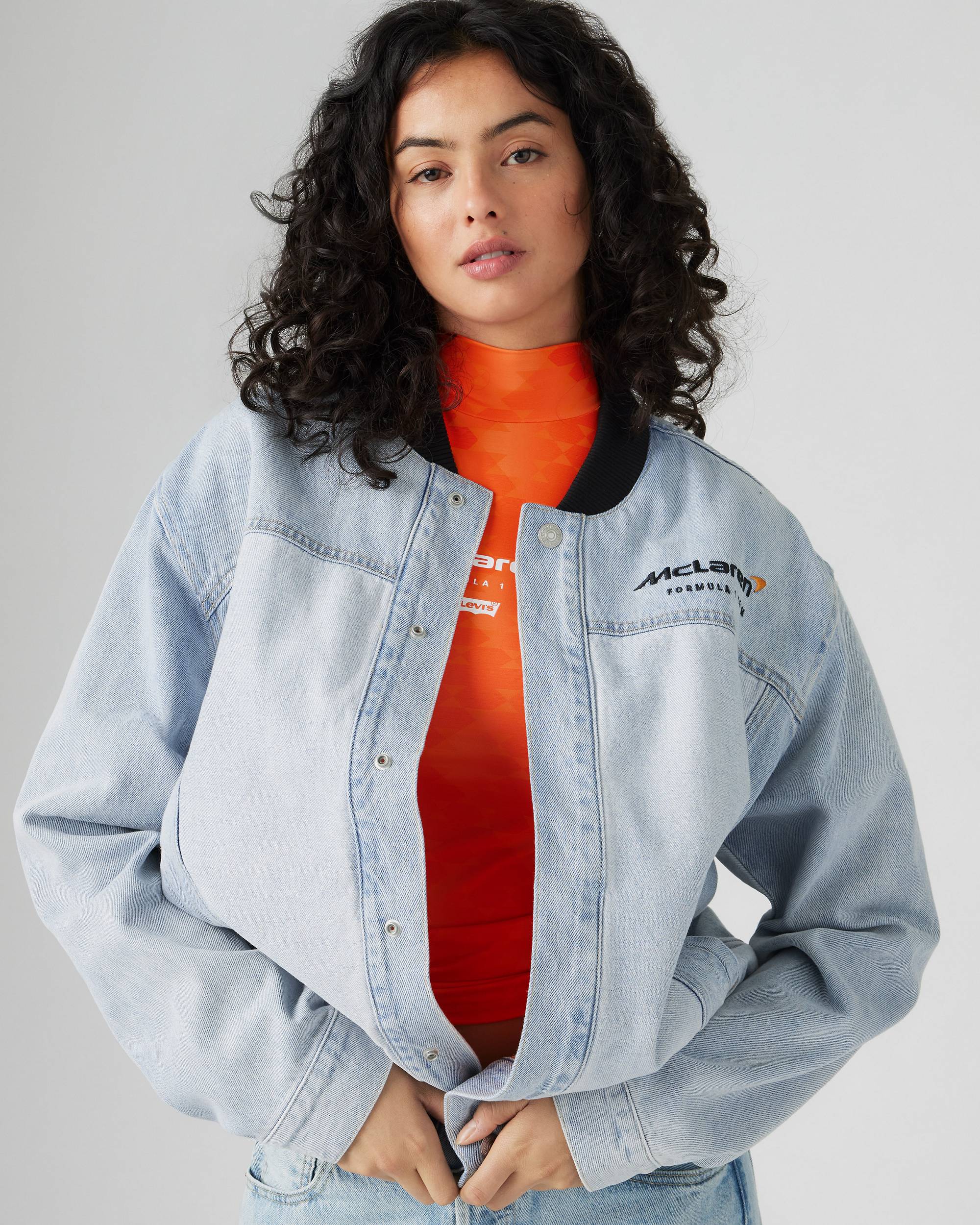 Levi's® X Mclaren Racing Track Trucker Jacket - Light Wash Levi's® X Mclaren Racing Track Trucker Jacket - Light Wash