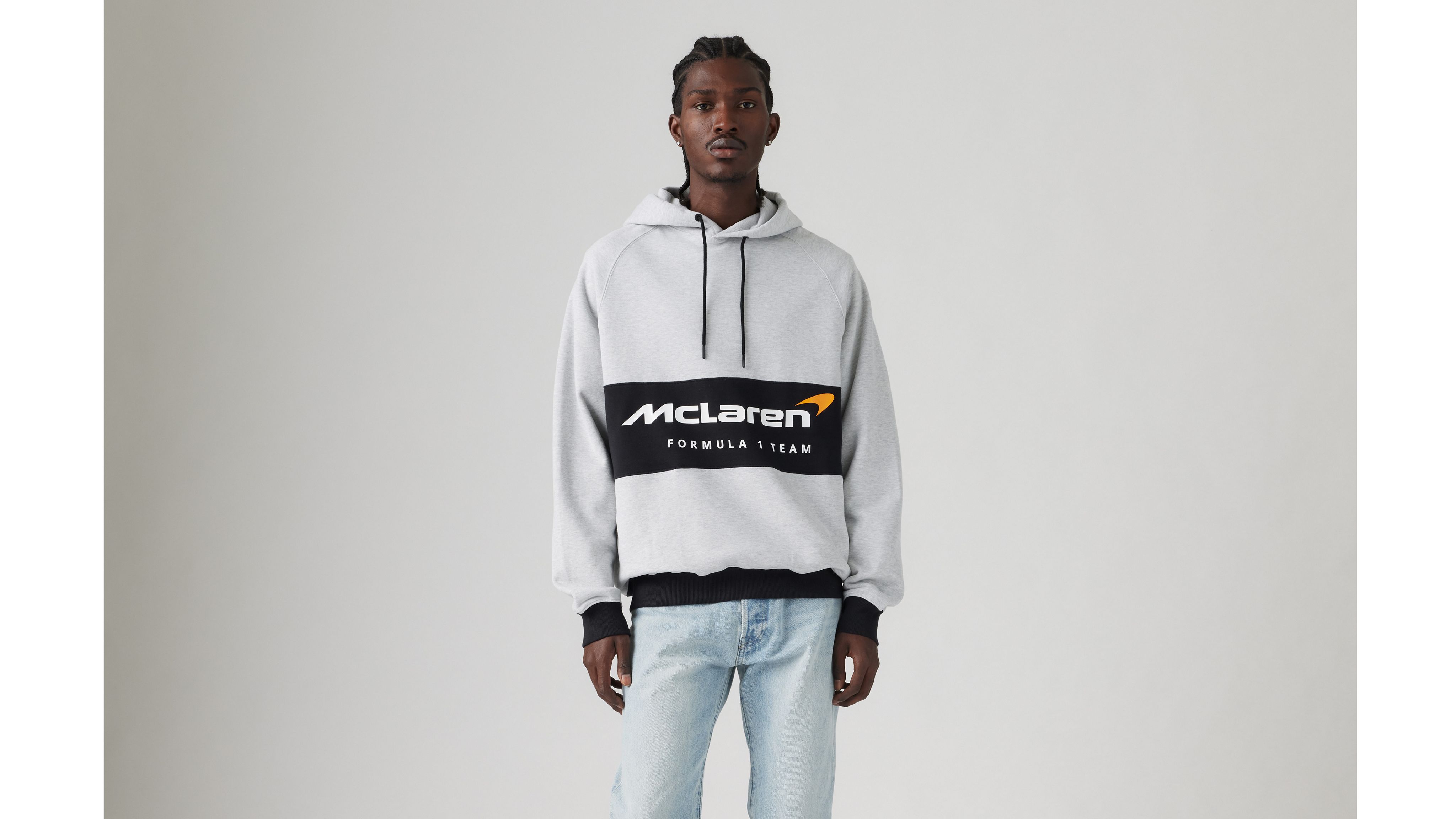Levi's® X Mclaren Racing Fleece-huvtröja - Grå | Levi's® SE