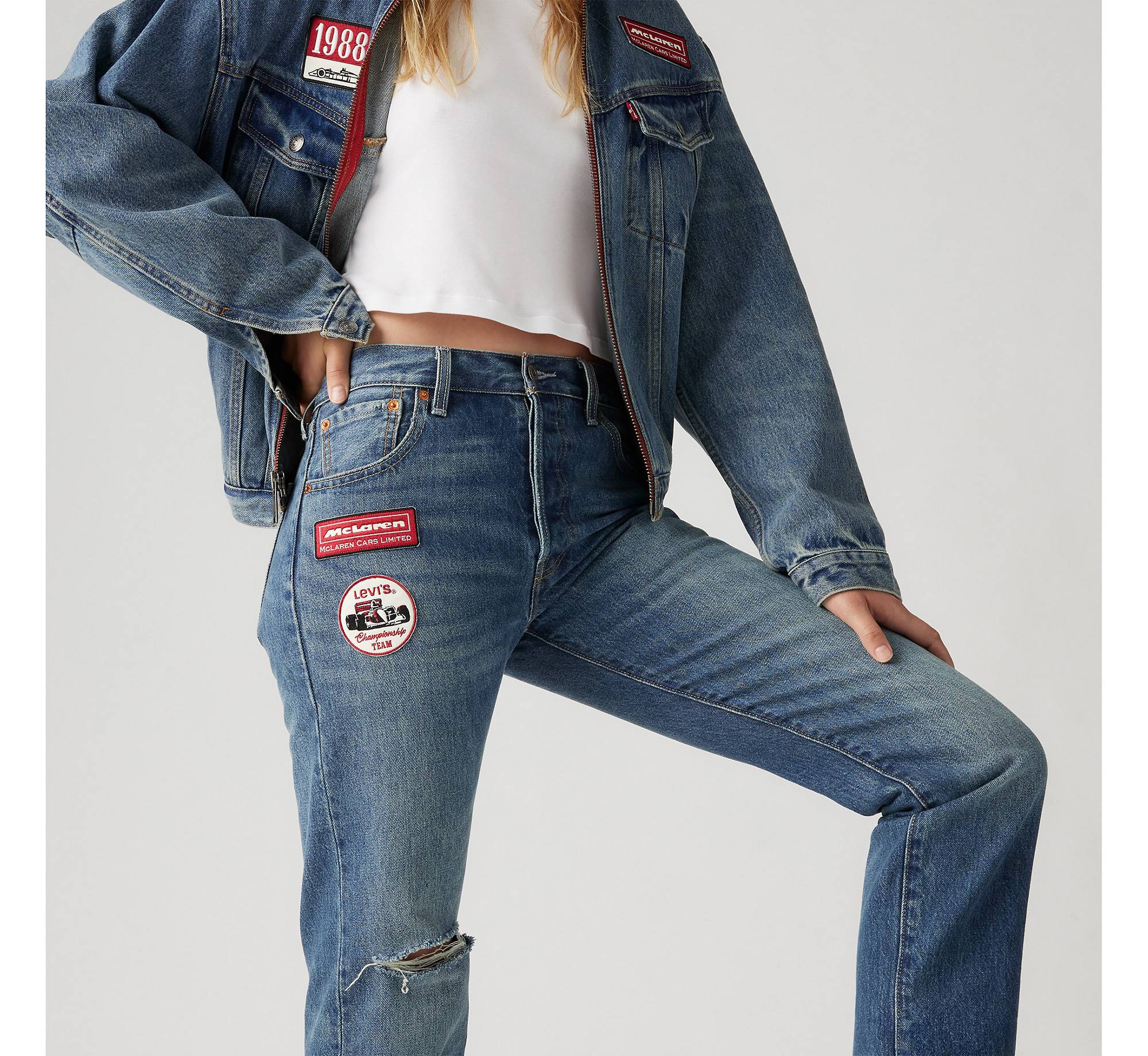 Kultowe Dżinsy 501® Heritage Levi's® X Mclaren Racing - Niebieski ... Kultowe Dżinsy 501® Heritage Levi's® X Mclaren Racing - Niebieski ...