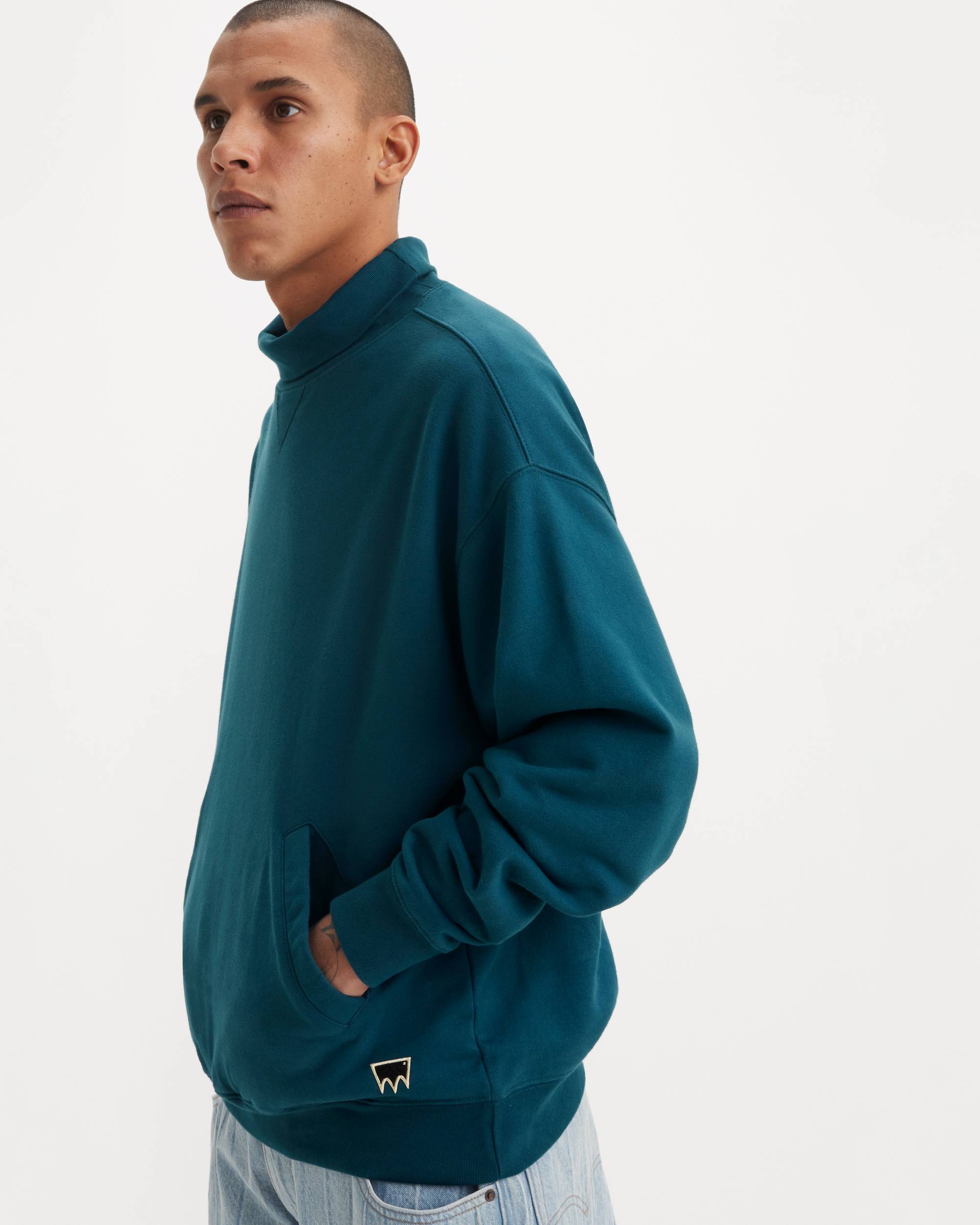 Levi's® Skateboarding™ Turtleneck Sweatshirt - Blue | Levi's® CA Levi's® Skateboarding™ Turtleneck Sweatshirt - Blue | Levi's® CA