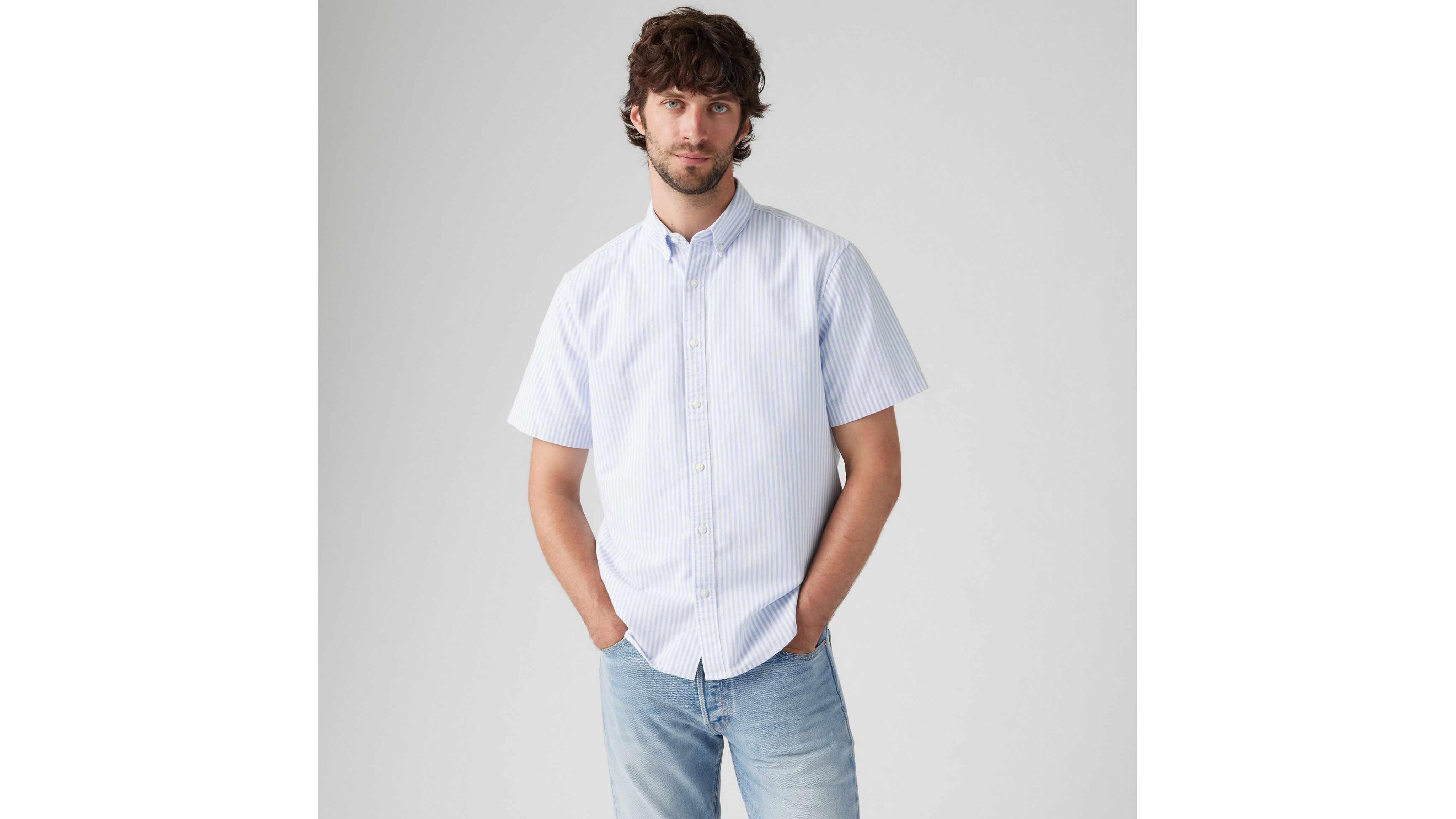 Short Sleeve Authentic Button-down Shirt - Blue | Levi's® NO