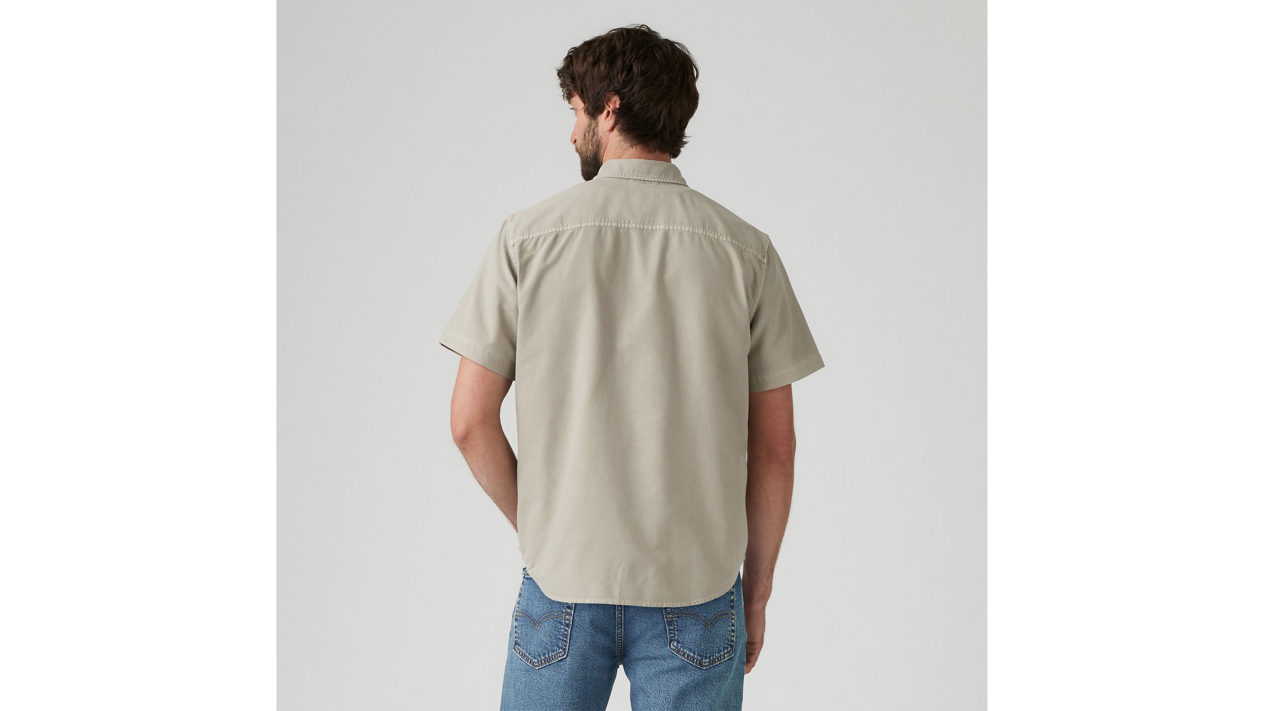 Short Sleeve Authentic Button-down Shirt - Khaki | Levi's® CH