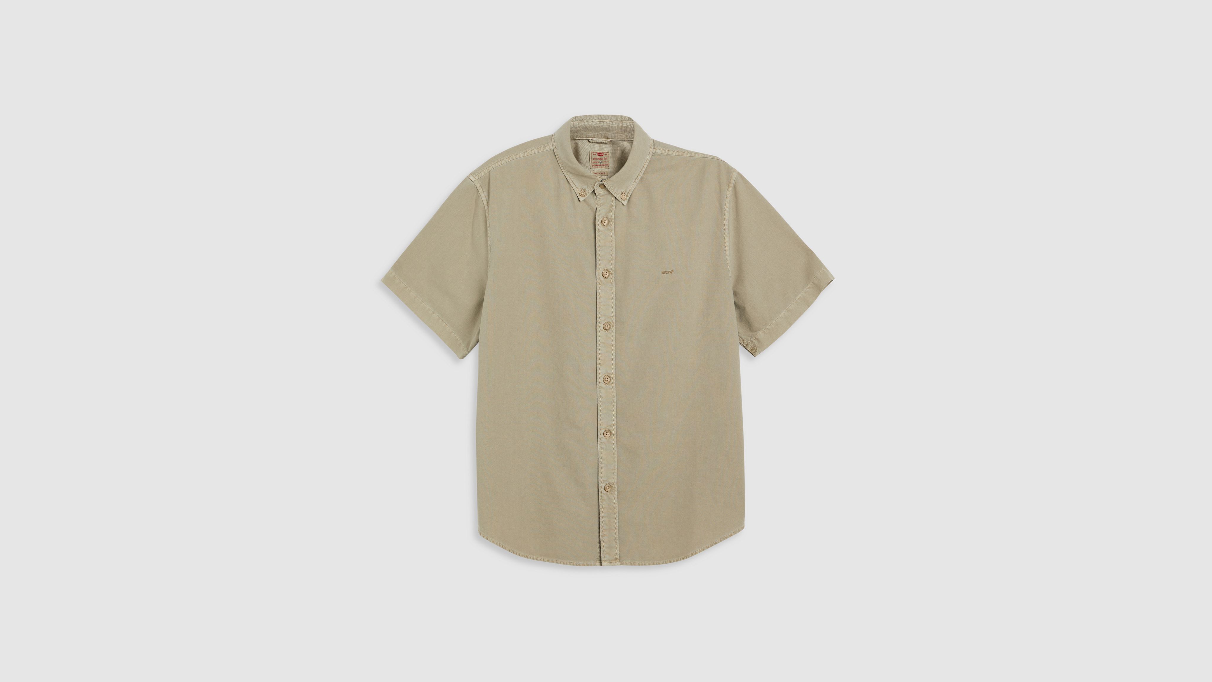 Short Sleeve Authentic Button-down Shirt - Khaki | Levi's® GB