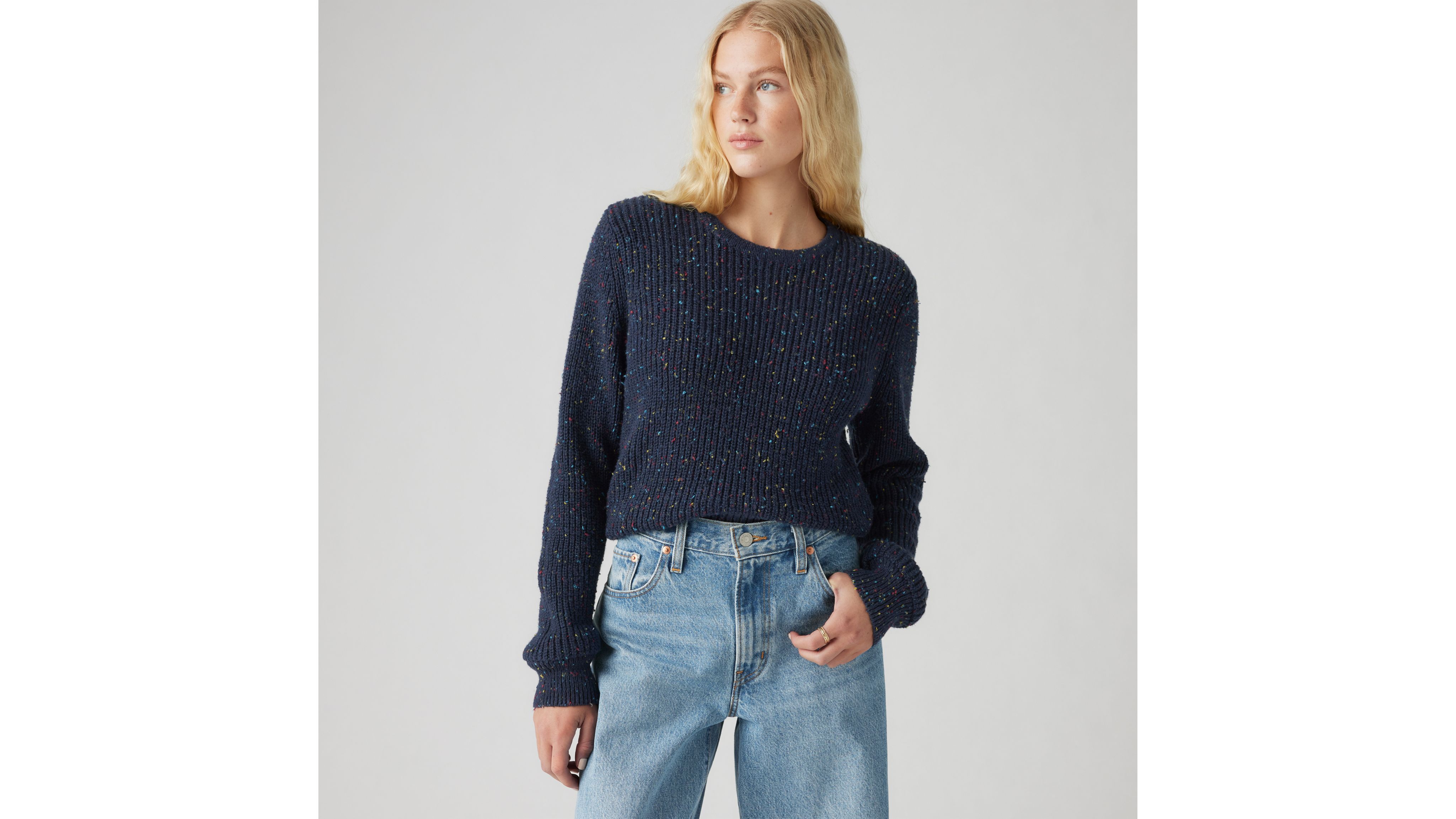 Pull-over Col Rond Maille Côtelée - Violet | Levi's® FR