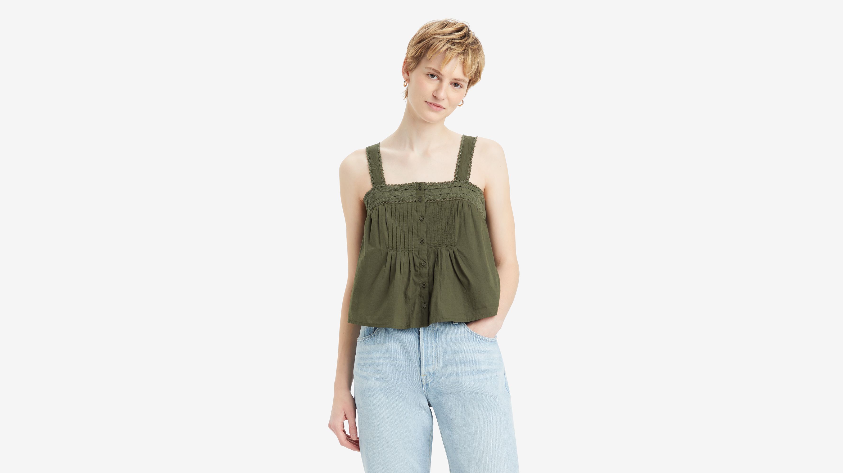 Cici Tank Blouse - Green | Levi's® DE