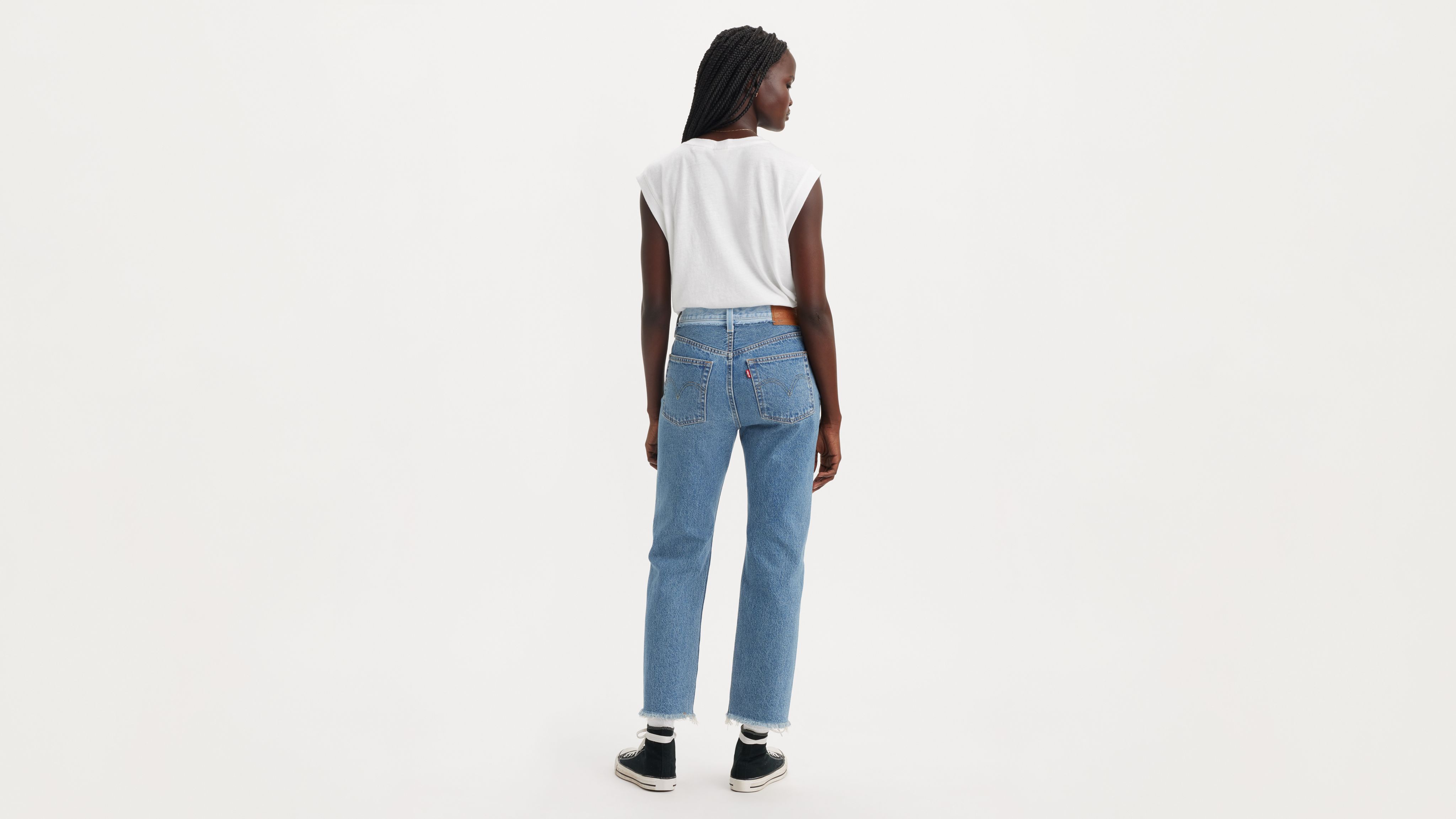 501® Original Split Cropped Jeans - Blue | Levi's® GE 501® Original Split Cropped Jeans - Blue | Levi's® GE