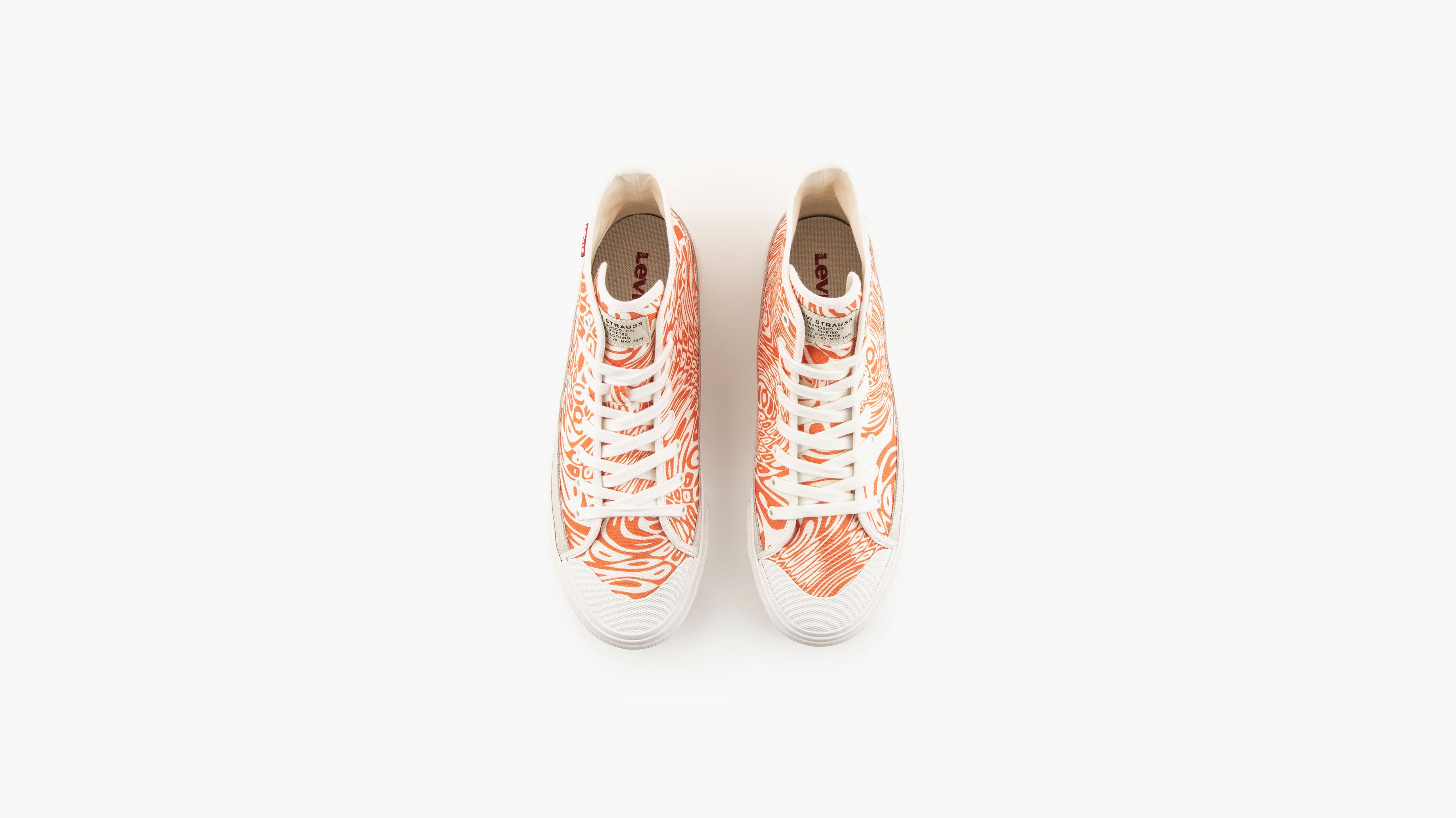 Square High Top Sneakers - Orange | Levi's® GB