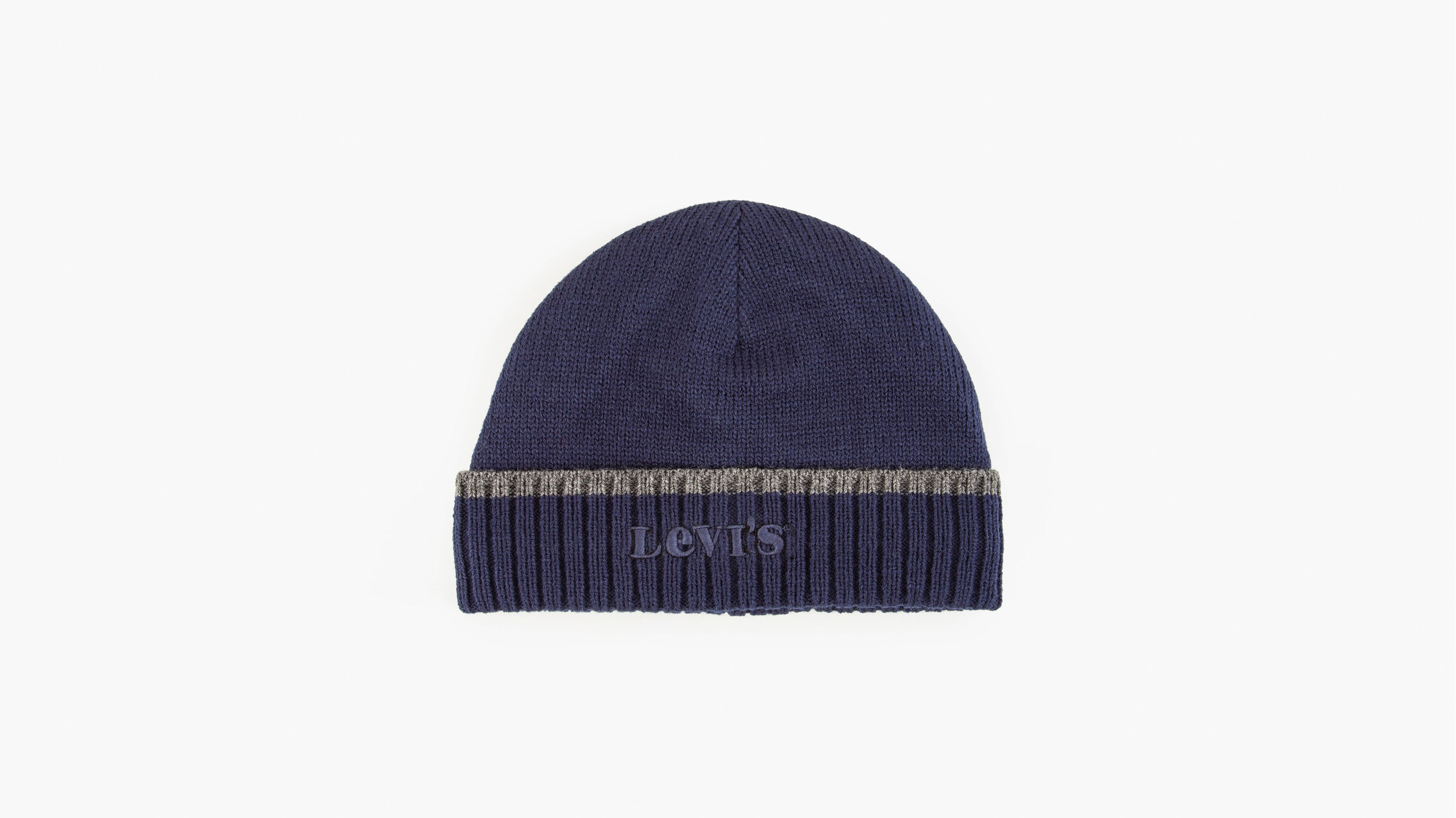 Tuque abrégée doublée avec logo vintage moderne - bleu | Levi's® CA