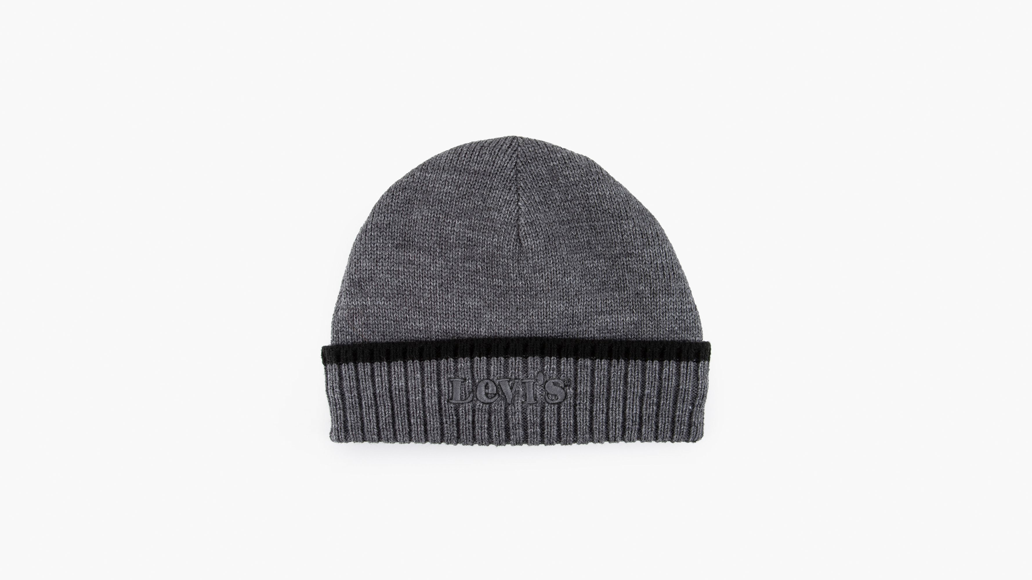 Lined Cropped Beanie With Modern Vintage Logo - Grey | Levi's® CA