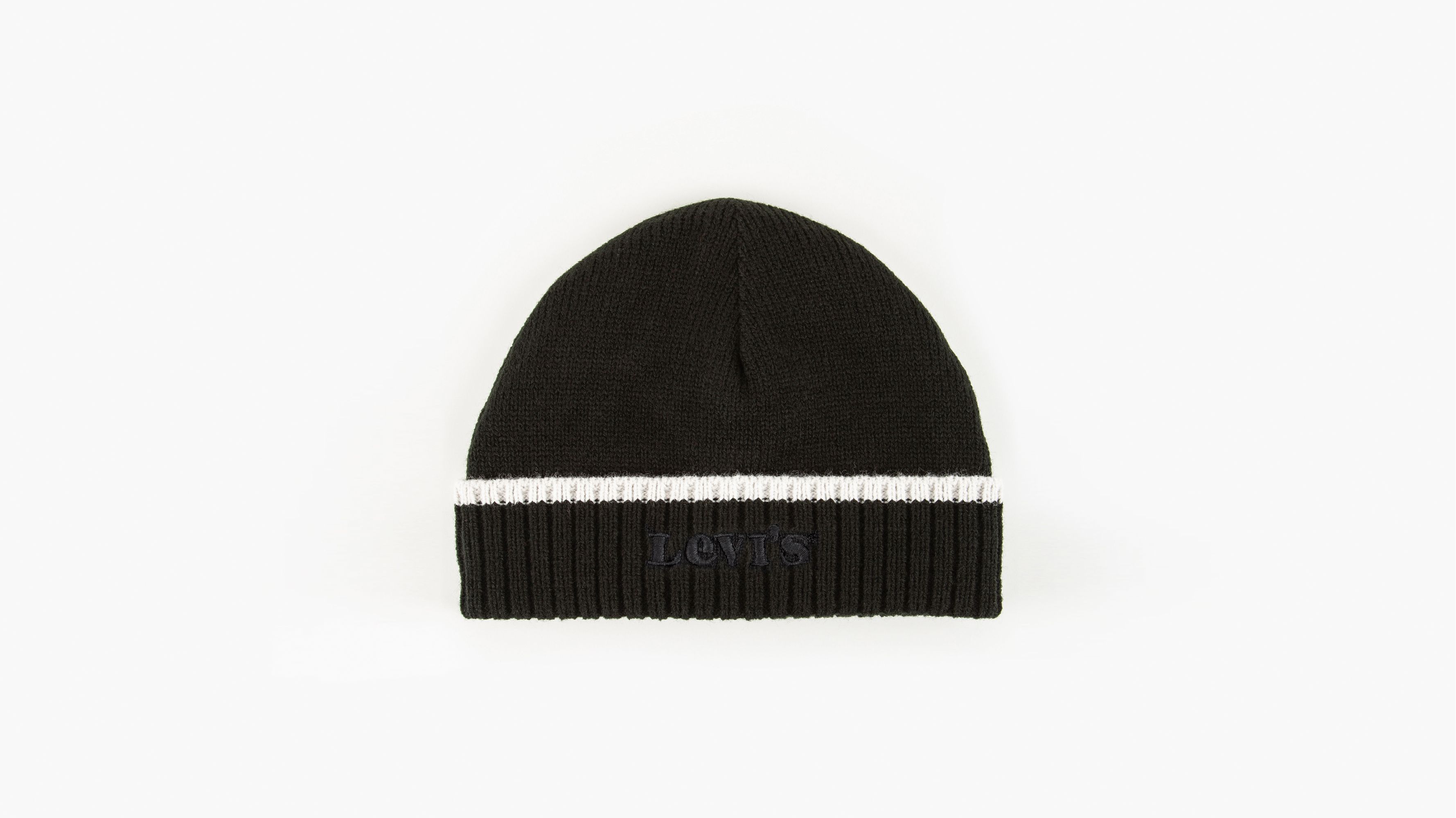 Lined Cropped Beanie With Modern Vintage Logo - Black | Levi's® US
