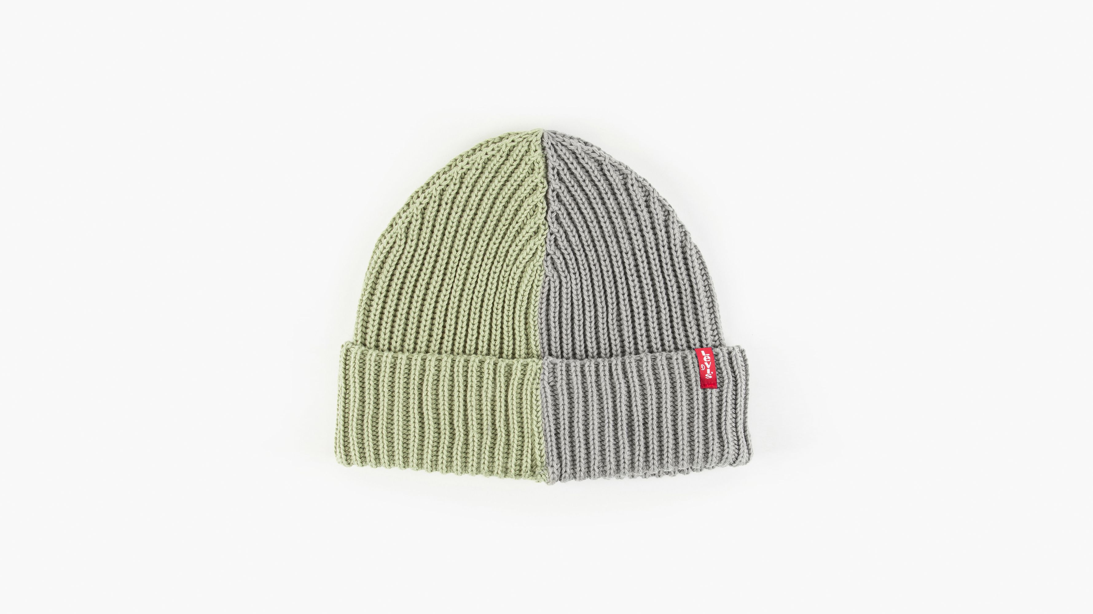 Color Block Cropped Beanie With Seasonal Logo - Green | Levi's® US