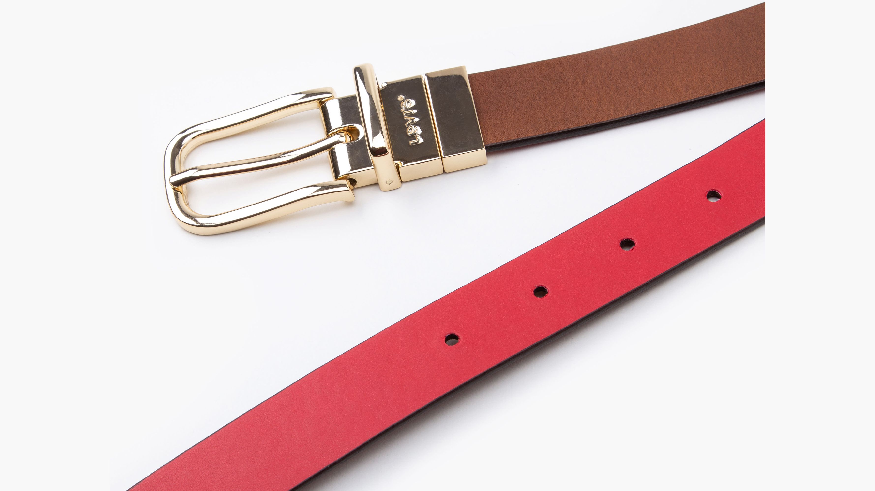 Pasek Dwustronny - Brązowy | Levi's® PL