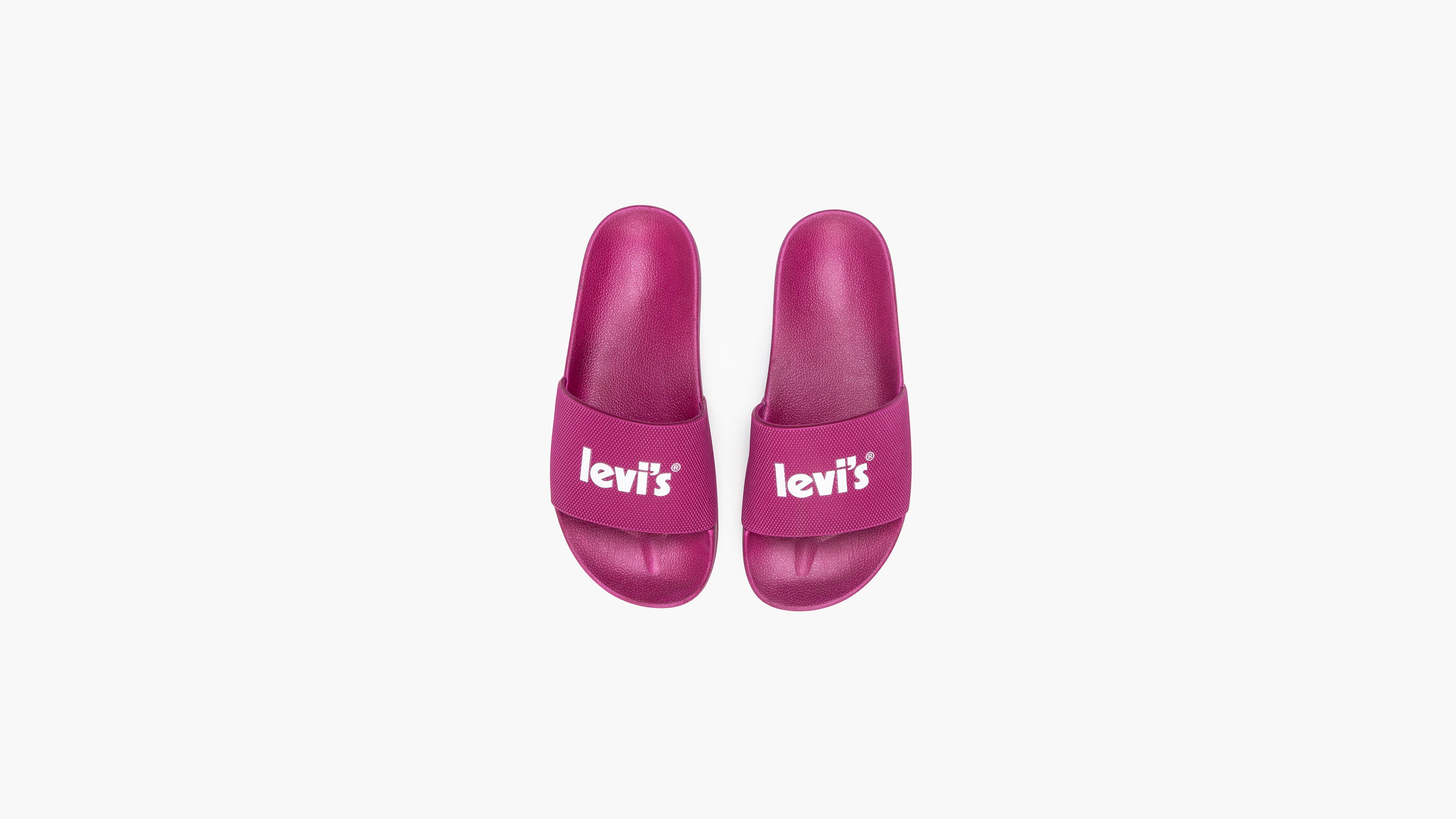 June Poster Logo Sandals - Pink | Levi's® US