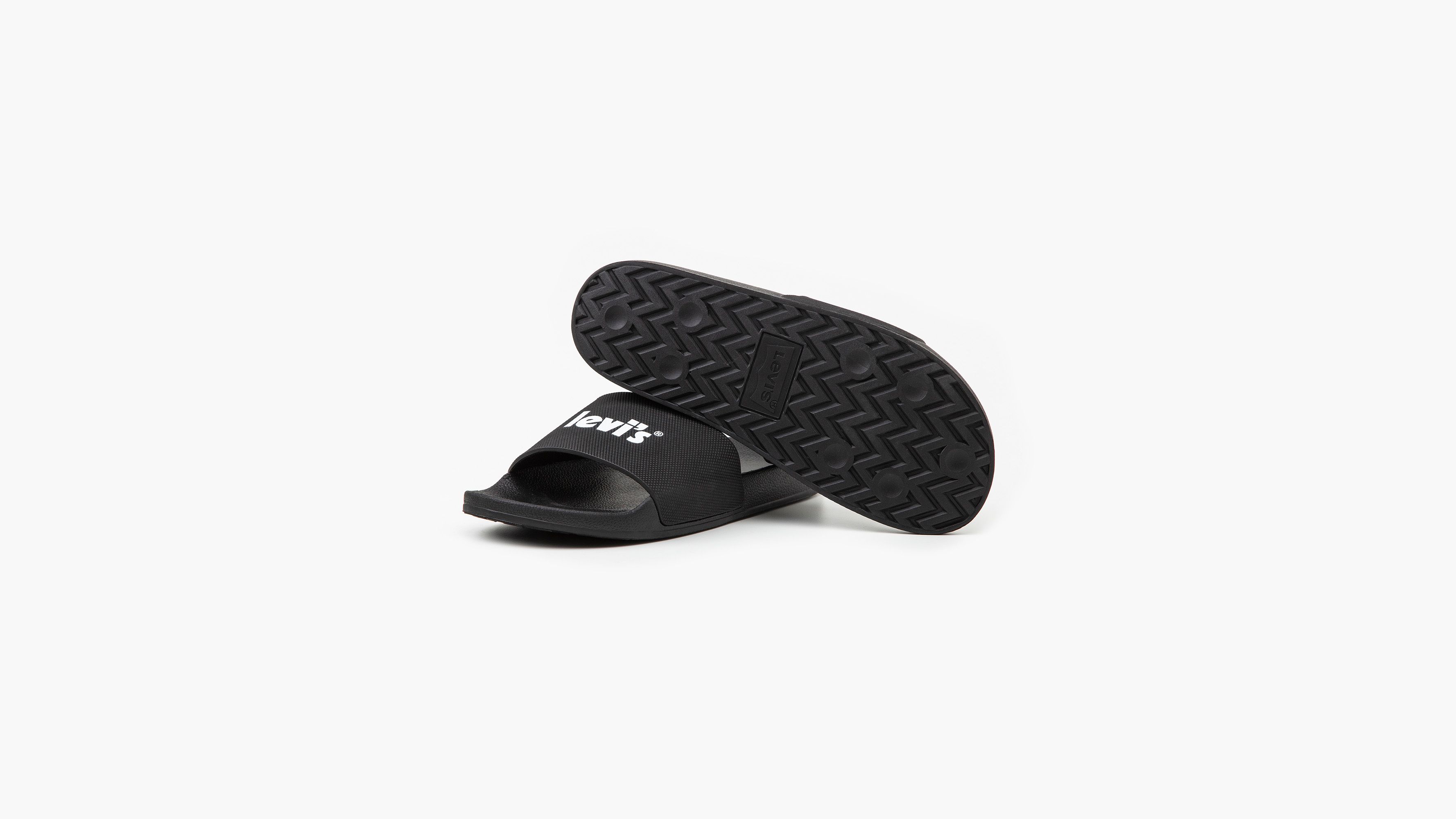 June Poster Logo Sandals - Black | Levi's® US