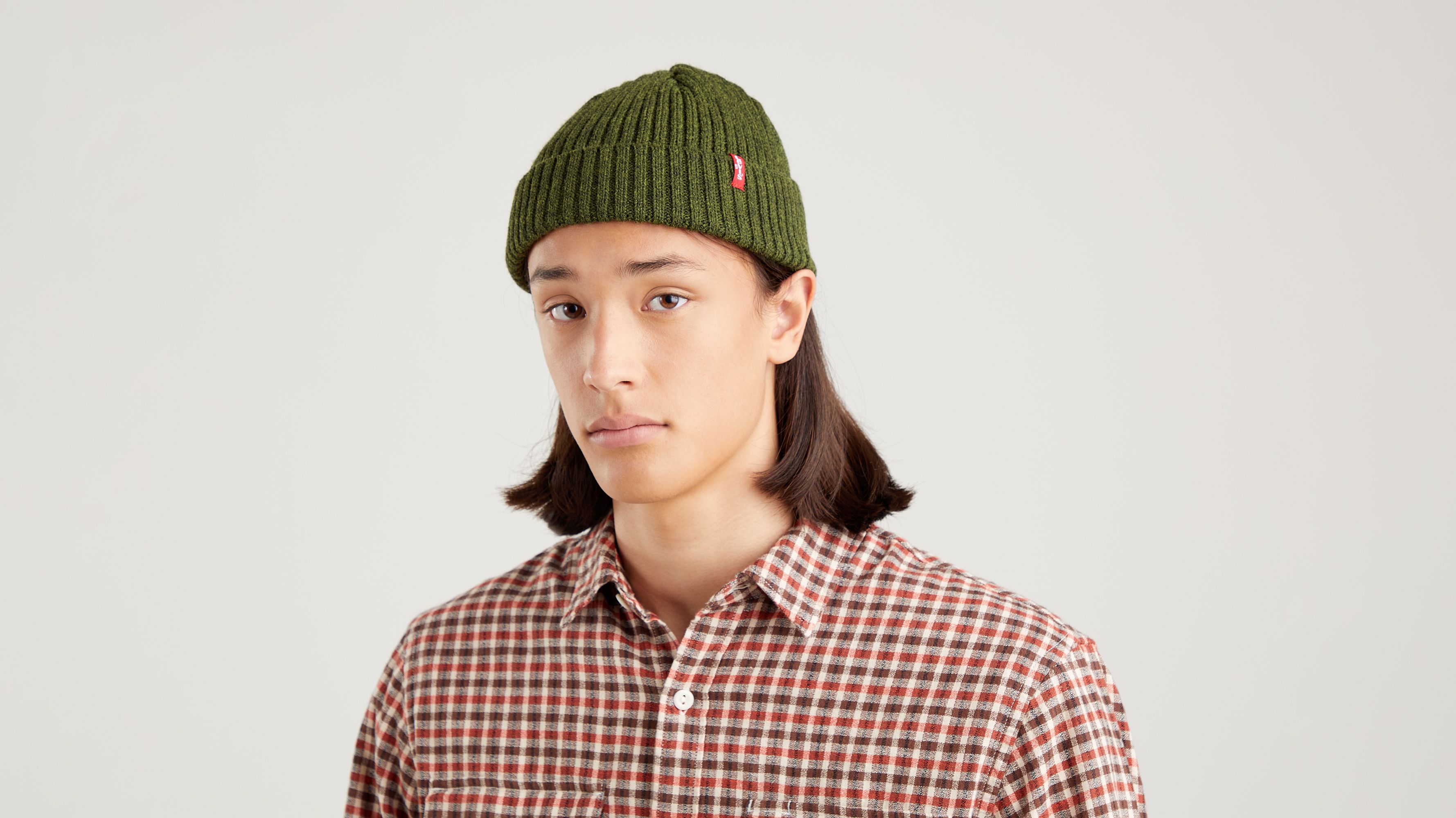 Gorro De Lana Acanalado - Verde | Levi's® ES