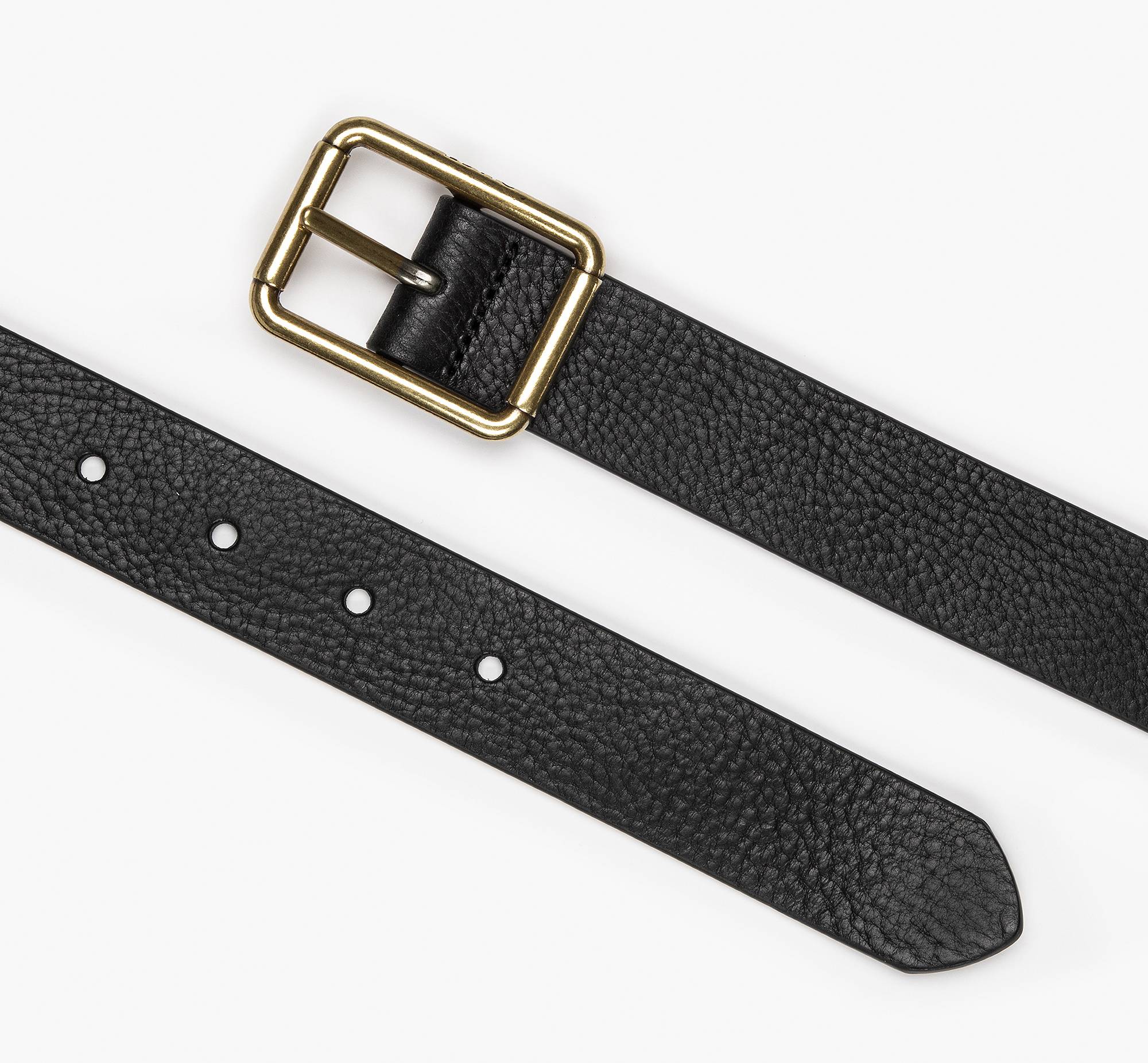 Mid-width Center Bar Belt - Black | Levi's® CZ Mid-width Center Bar Belt - Black | Levi's® CZ
