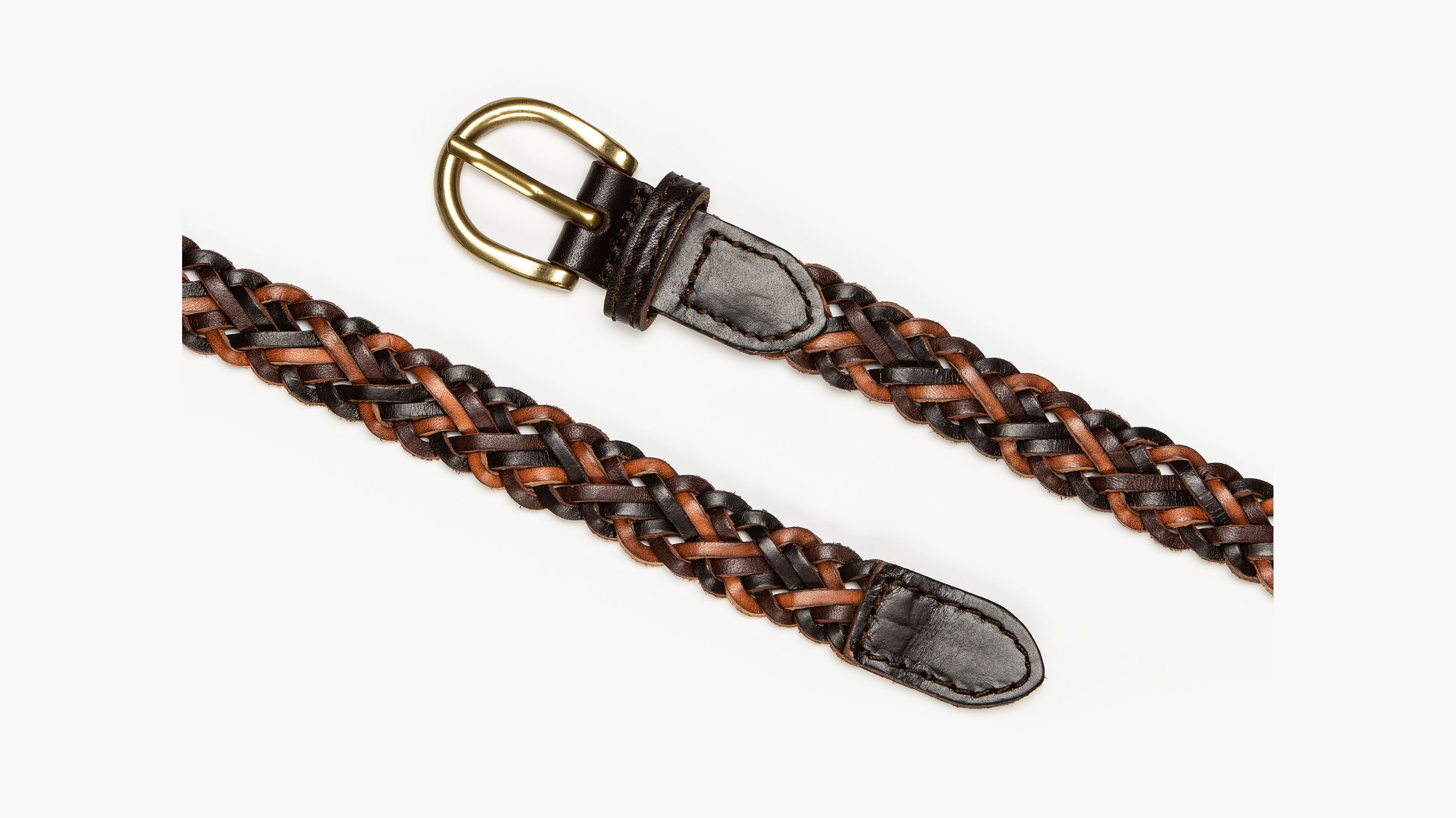 Leather Braided Belt - Brown | Levi's® RO
