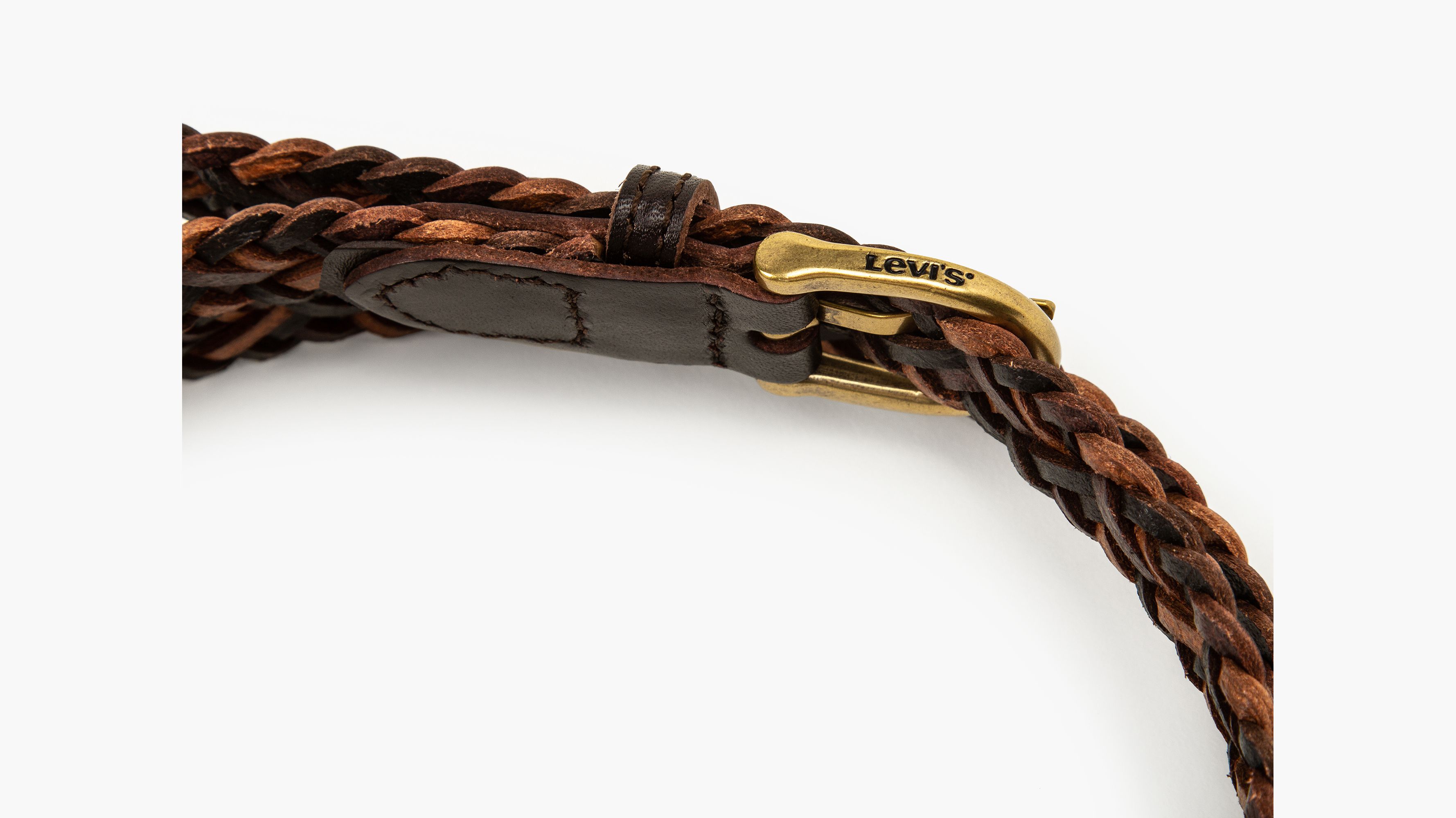 Leather Braided Belt - Brown | Levi's® ES