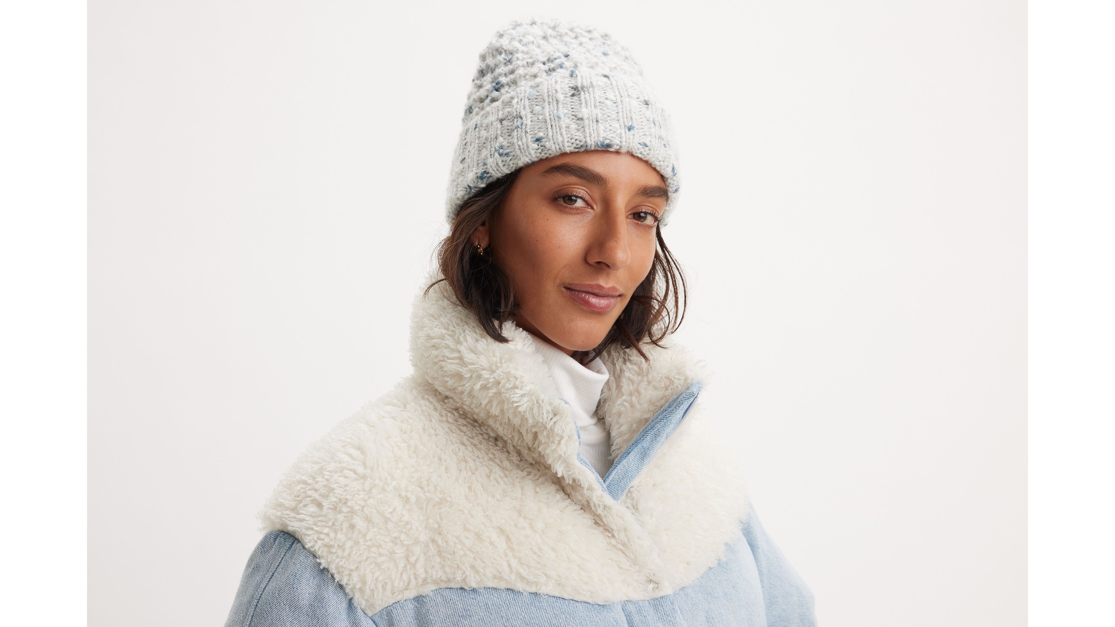 Textured Holiday Beanie - Blue | Levi's® CA
