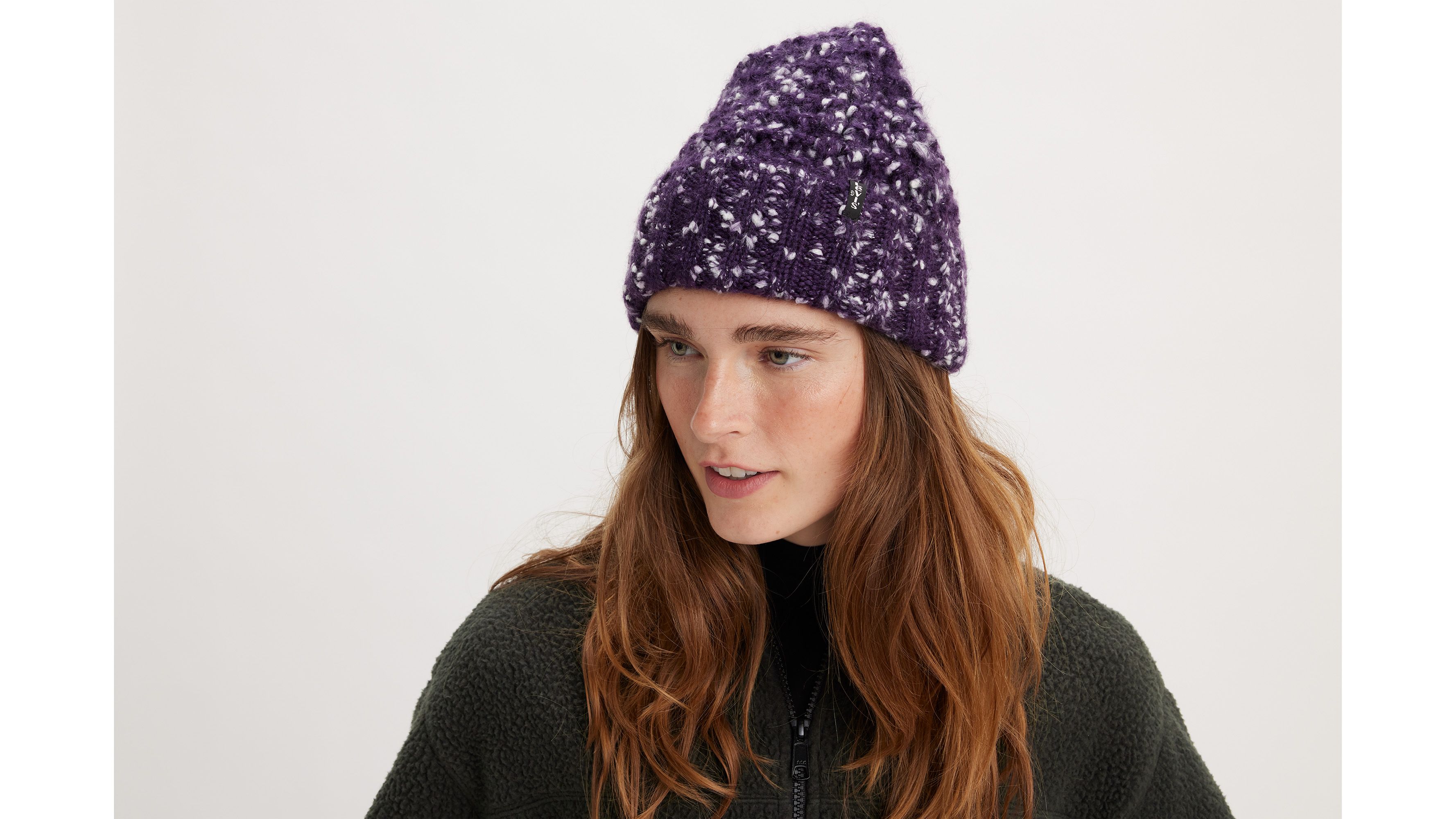 Textured Holiday Beanie - Purple | Levi's® US