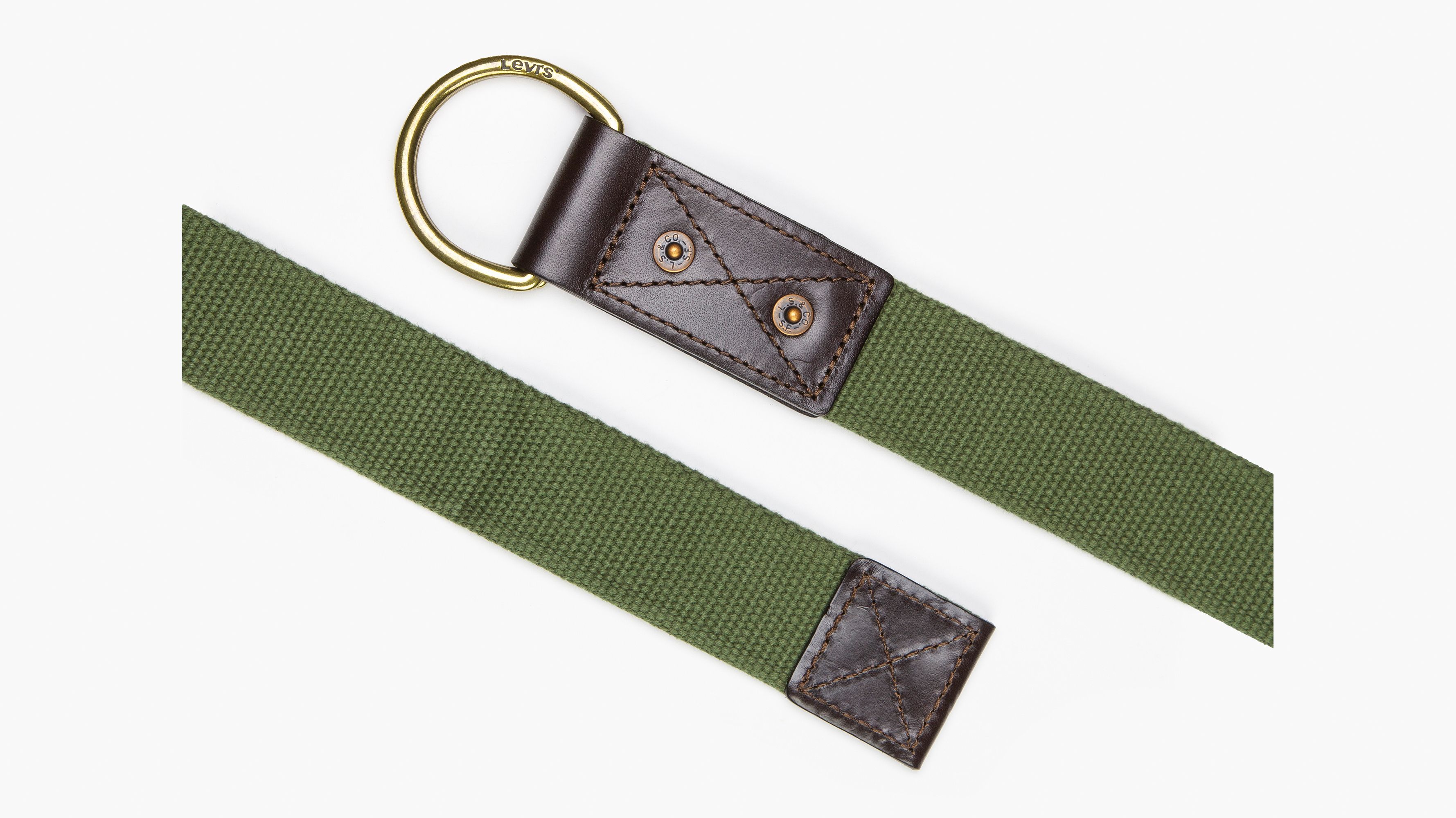 Pasek Tkany Z Różnych Materiałów - Zielony | Levi's® PL