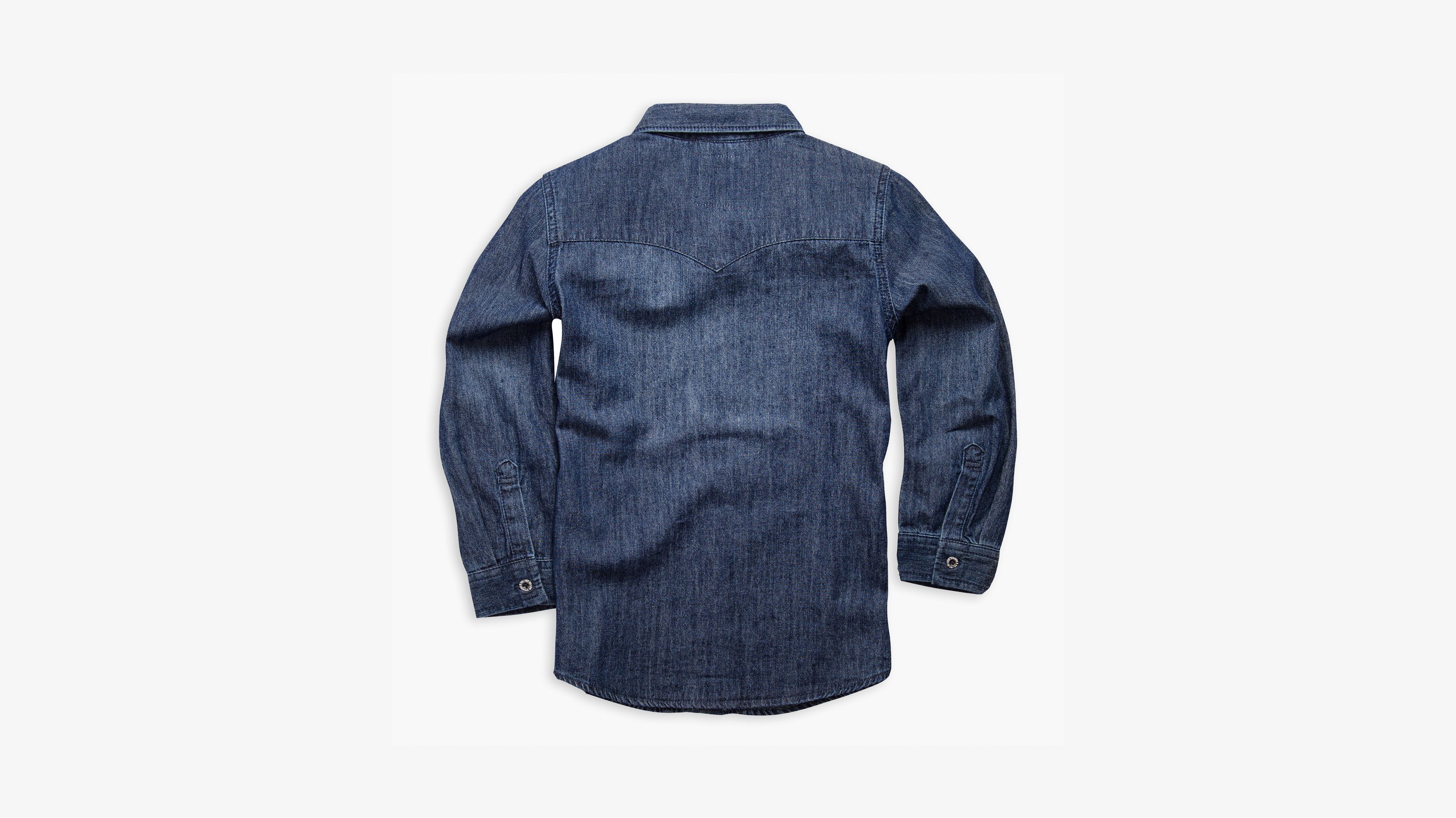 Little Boys 4-7x Barstow Western Shirt - Medium Wash | Levi's® US