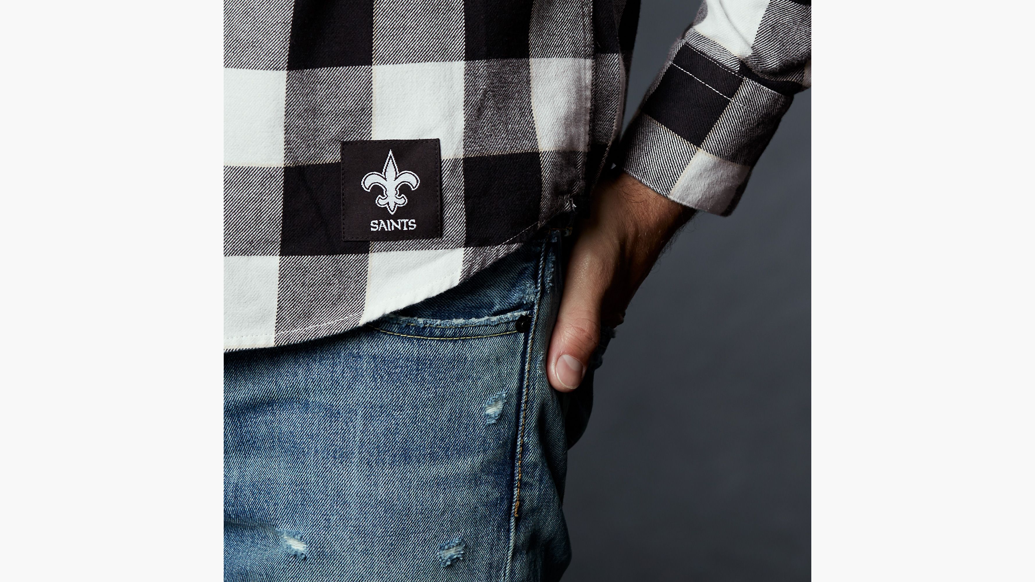 Levi's® NFL Plaid Western Shirt - Schwarz | Levi's® DE