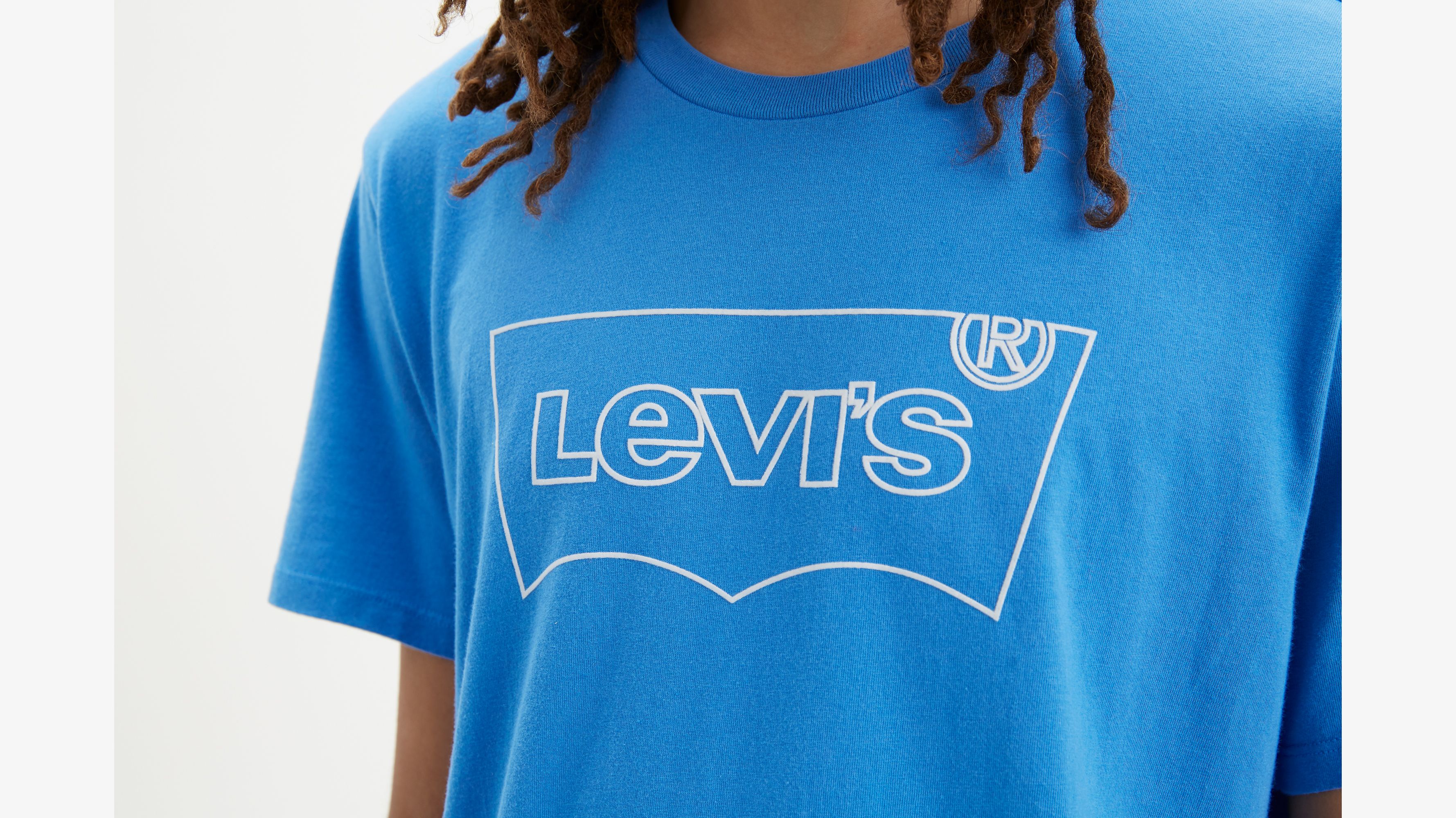 Levi's® Outline Logo Classic Tee Shirt - Blue | Levi's® US