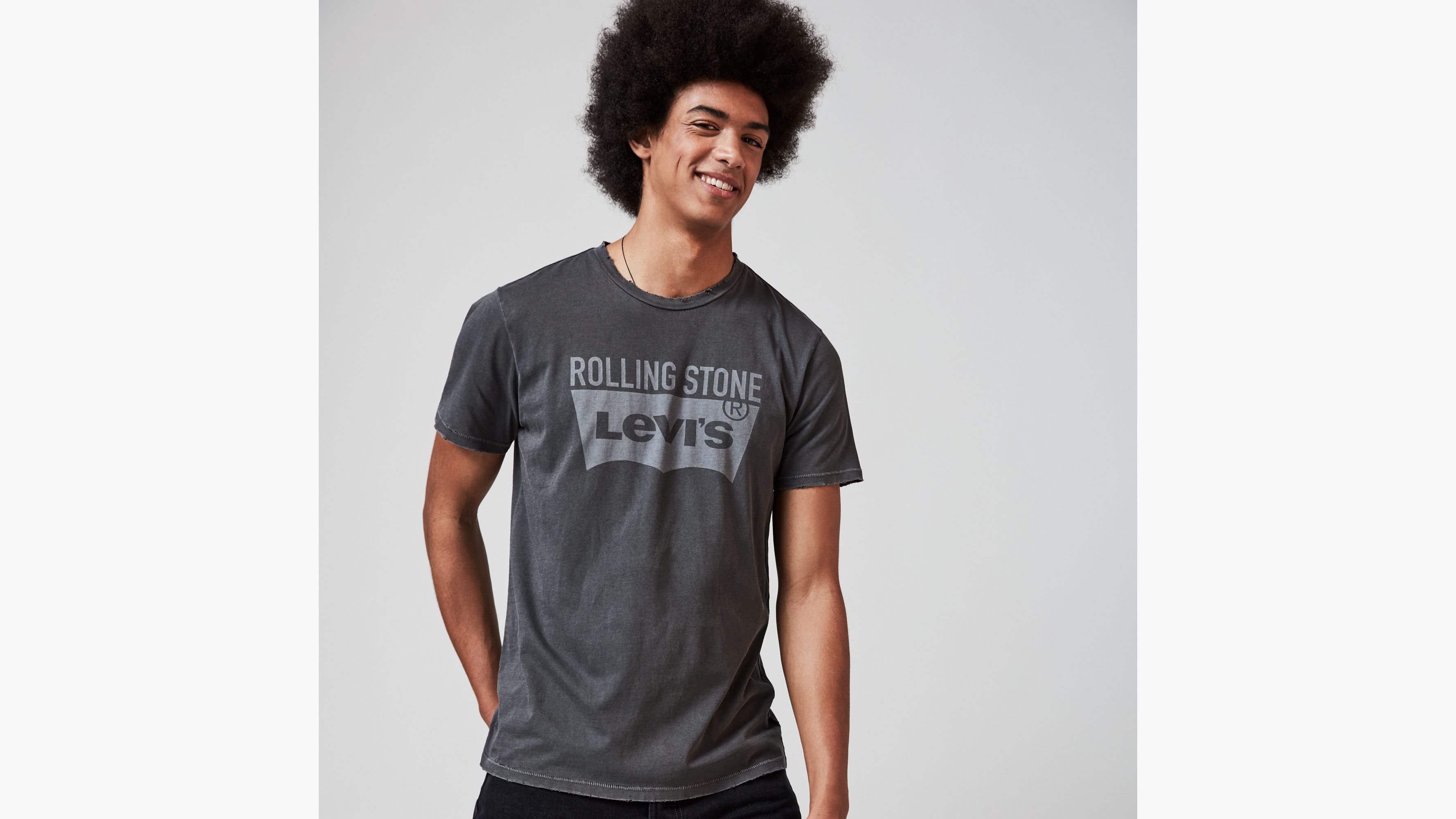 Levi’s® X Rolling Stone Graphic Tee Shirt - Black | Levi's® US
