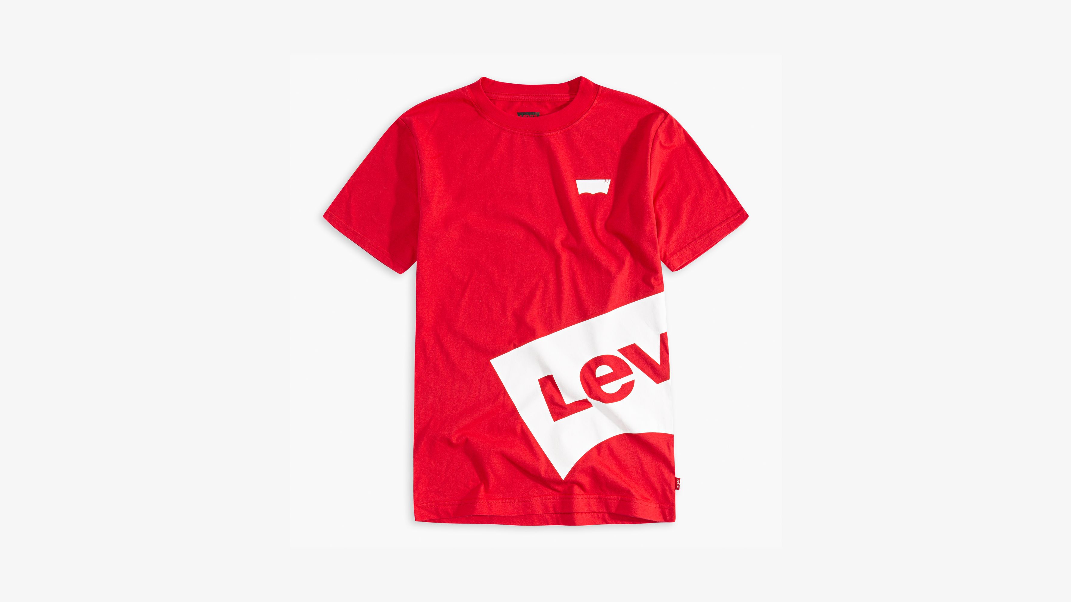 Little Boys 4-7x Oversized Levi's® Logo Tee Shirt - Red | Levi's® US