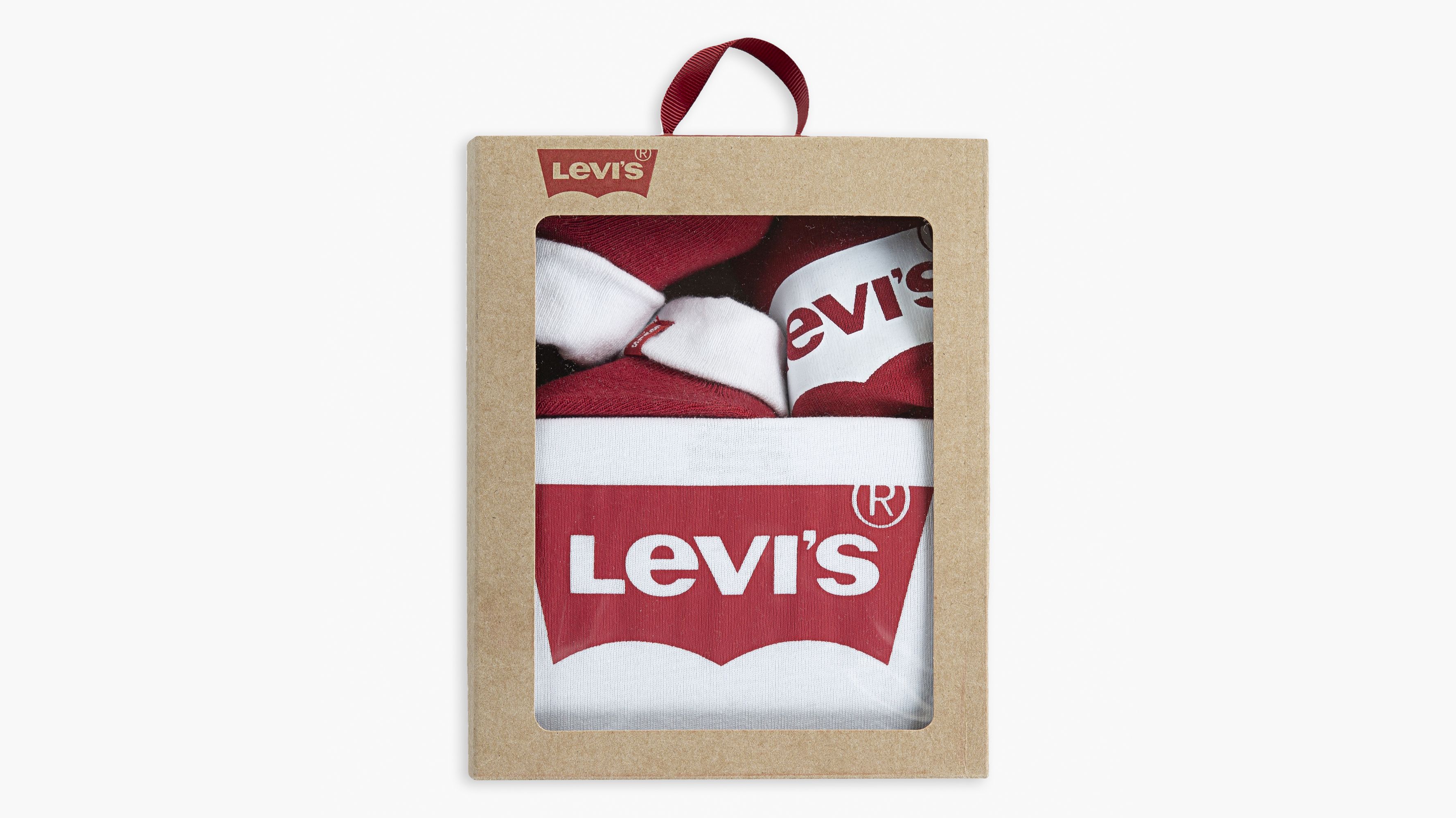 Baby Levi's® Logo Bodysuit Gift Set - White | Levi's® US