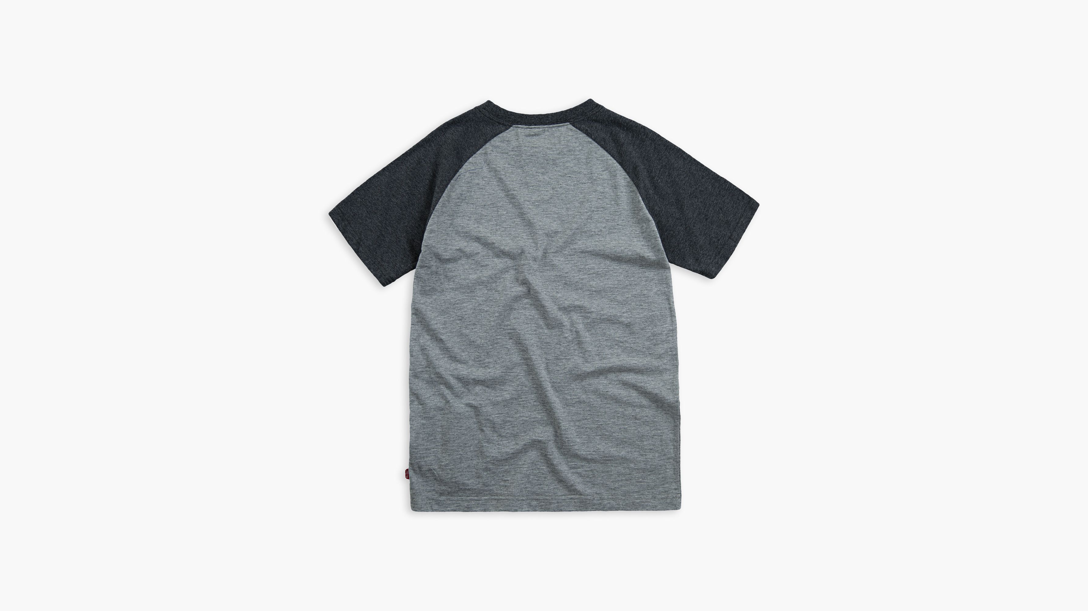 Big Boys Raglan Levi's® Logo Tee Shirt - Grey | Levi's® US