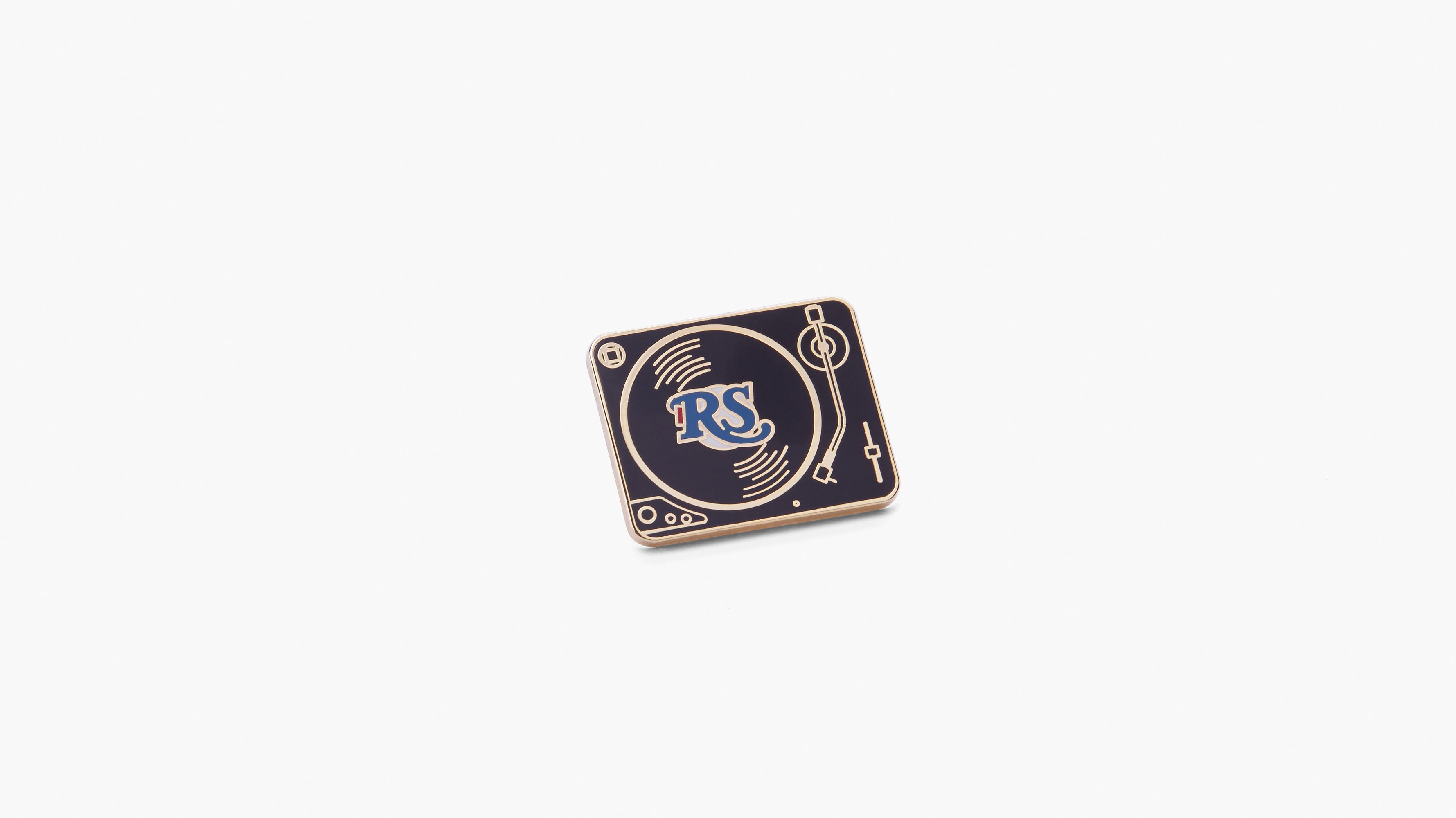 Levi’s® X Rolling Stone Turntable Pin - Black | Levi's® US
