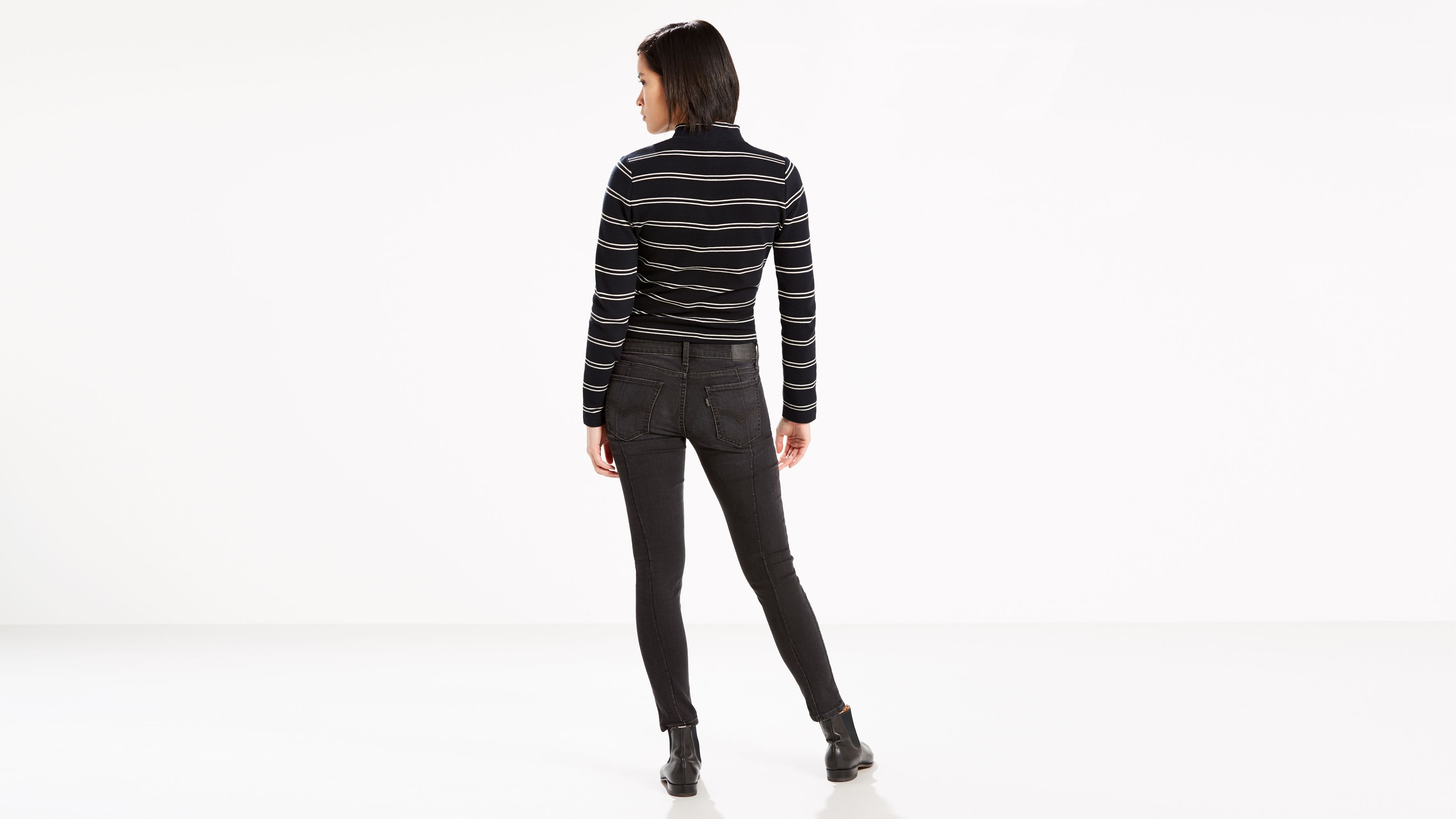 711 Skinny Zip Up Jeans - Black | Levi's® US