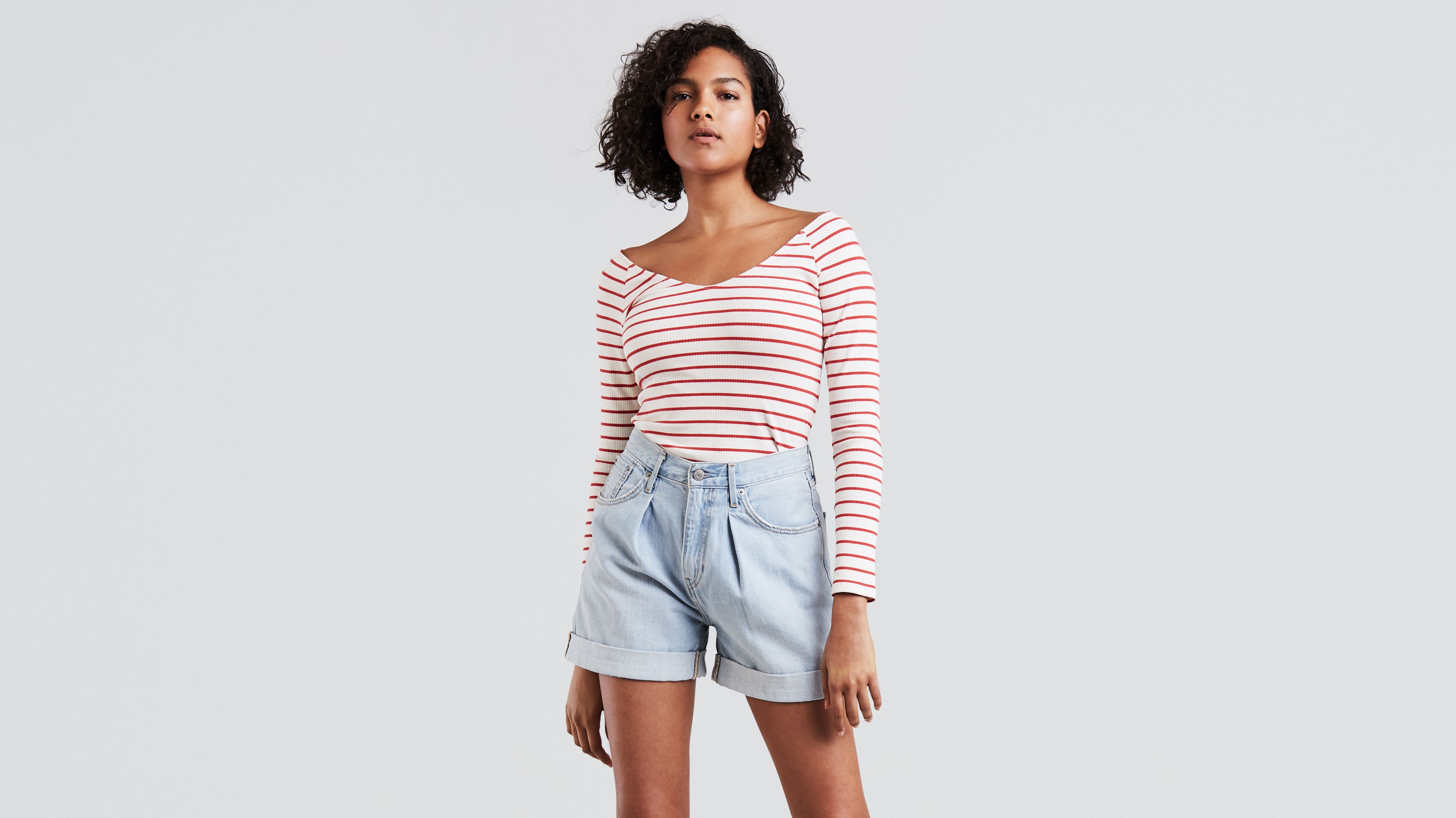 Off Shoulder Tee - Red | Levi's® CA