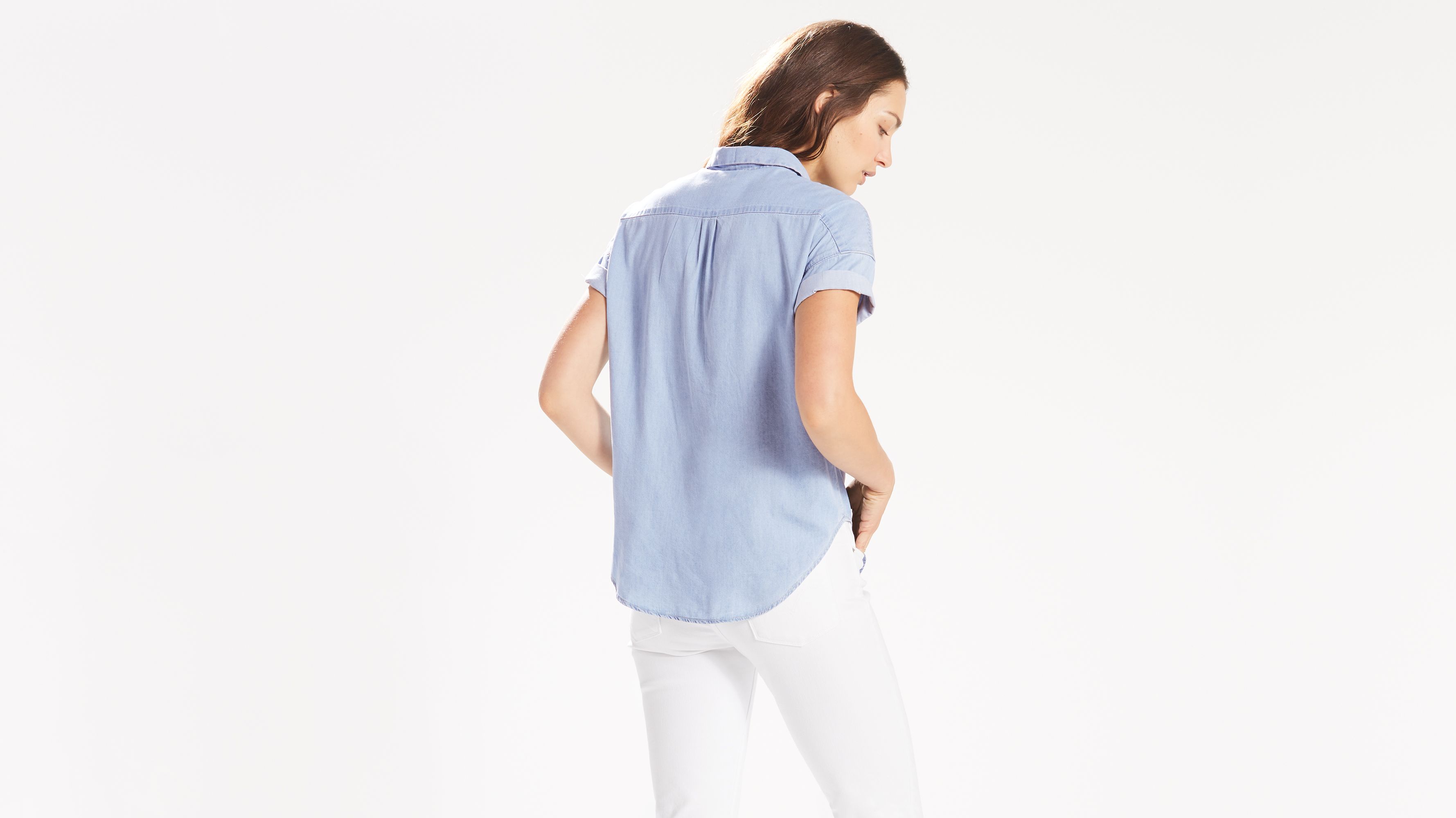 Sadie Short Sleeve Button-up Shirt - Blue | Levi's® US