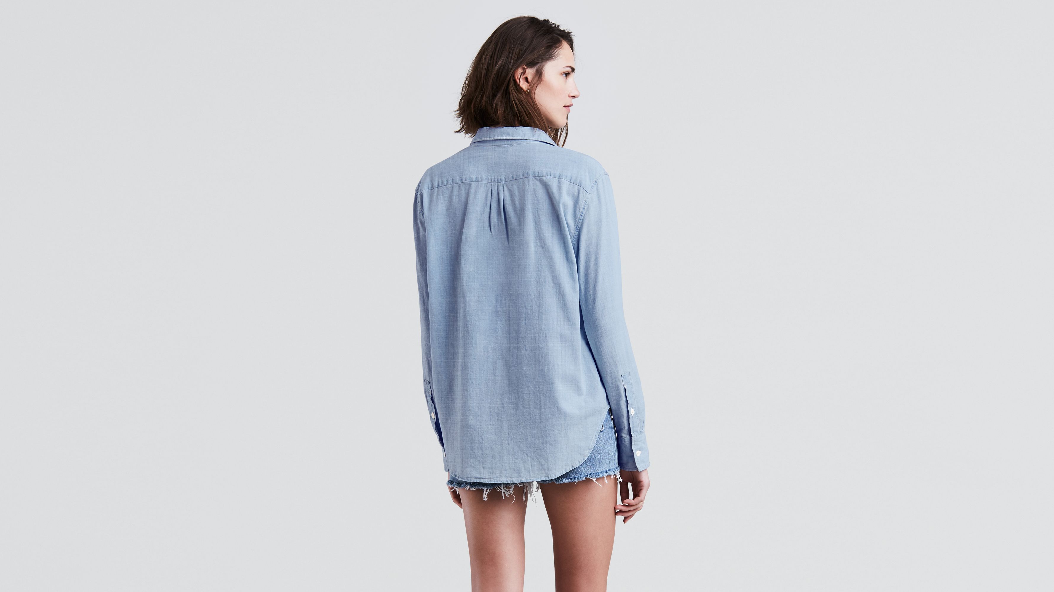 Ryan One Pocket Boyfriend Shirt - Medium Wash | Levi's® US