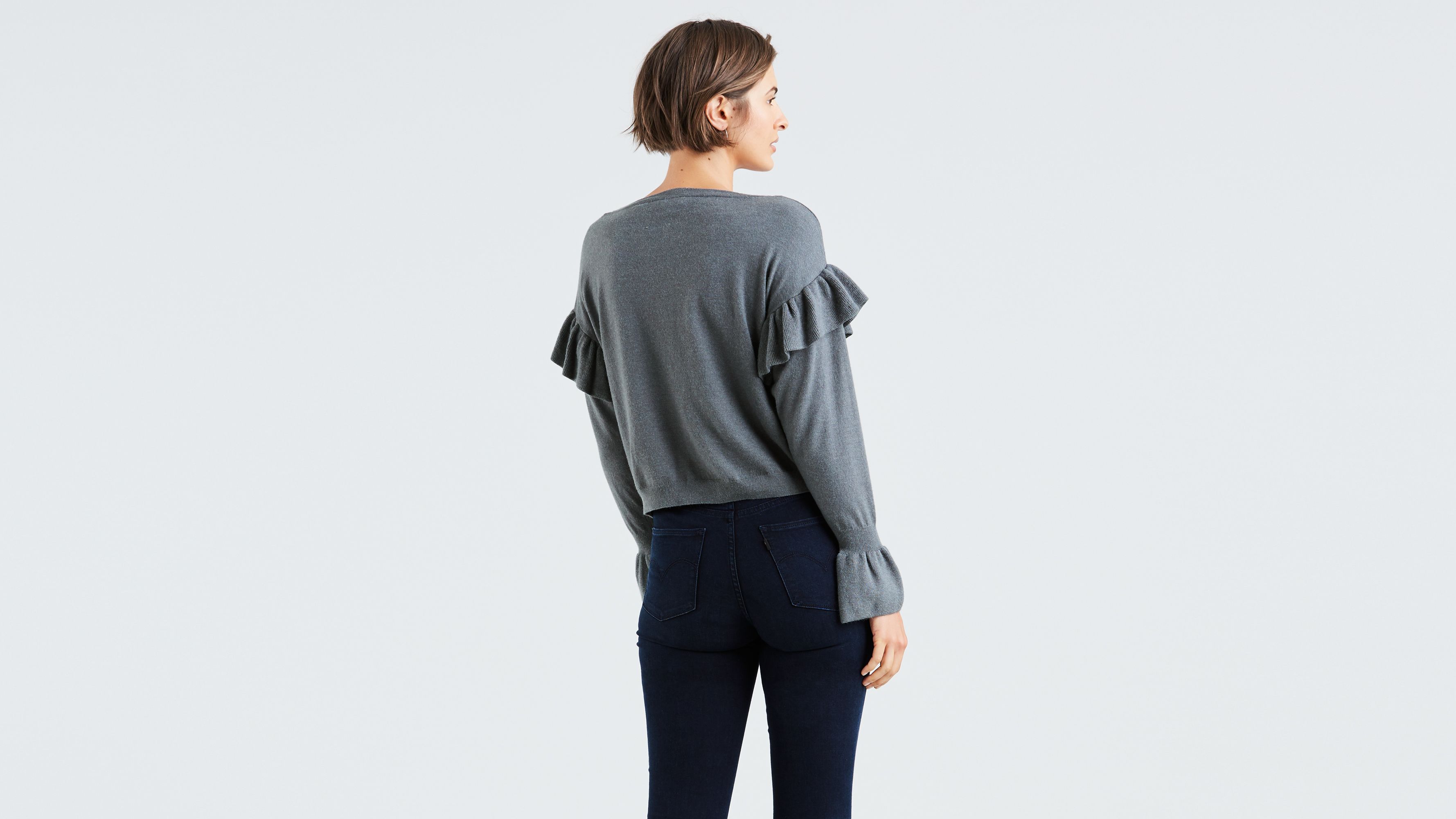 Ruffled Sweater - Grey | Levi's® US
