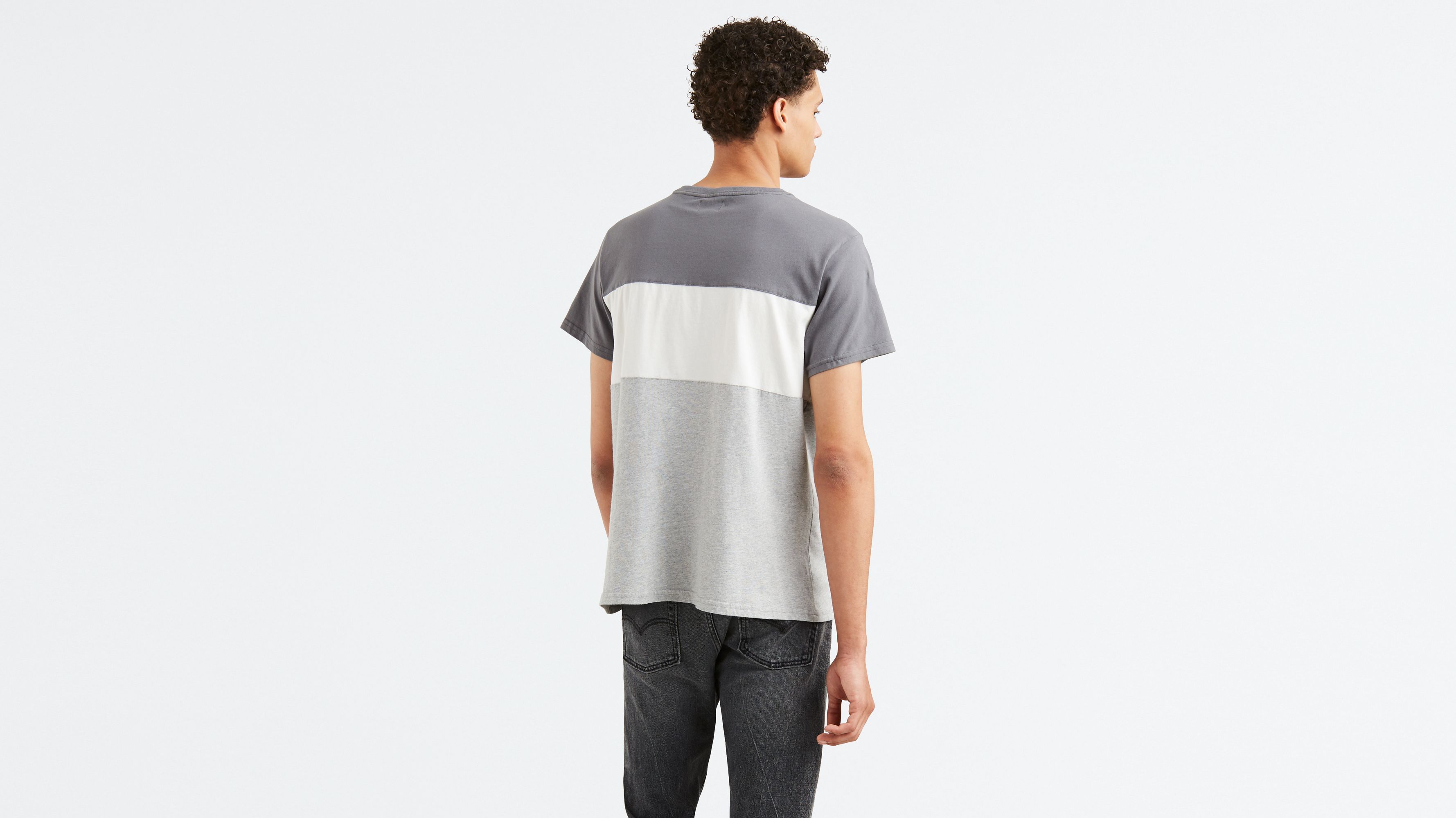 Short Sleeve Colorblock Tee Shirt - White | Levi's® CA