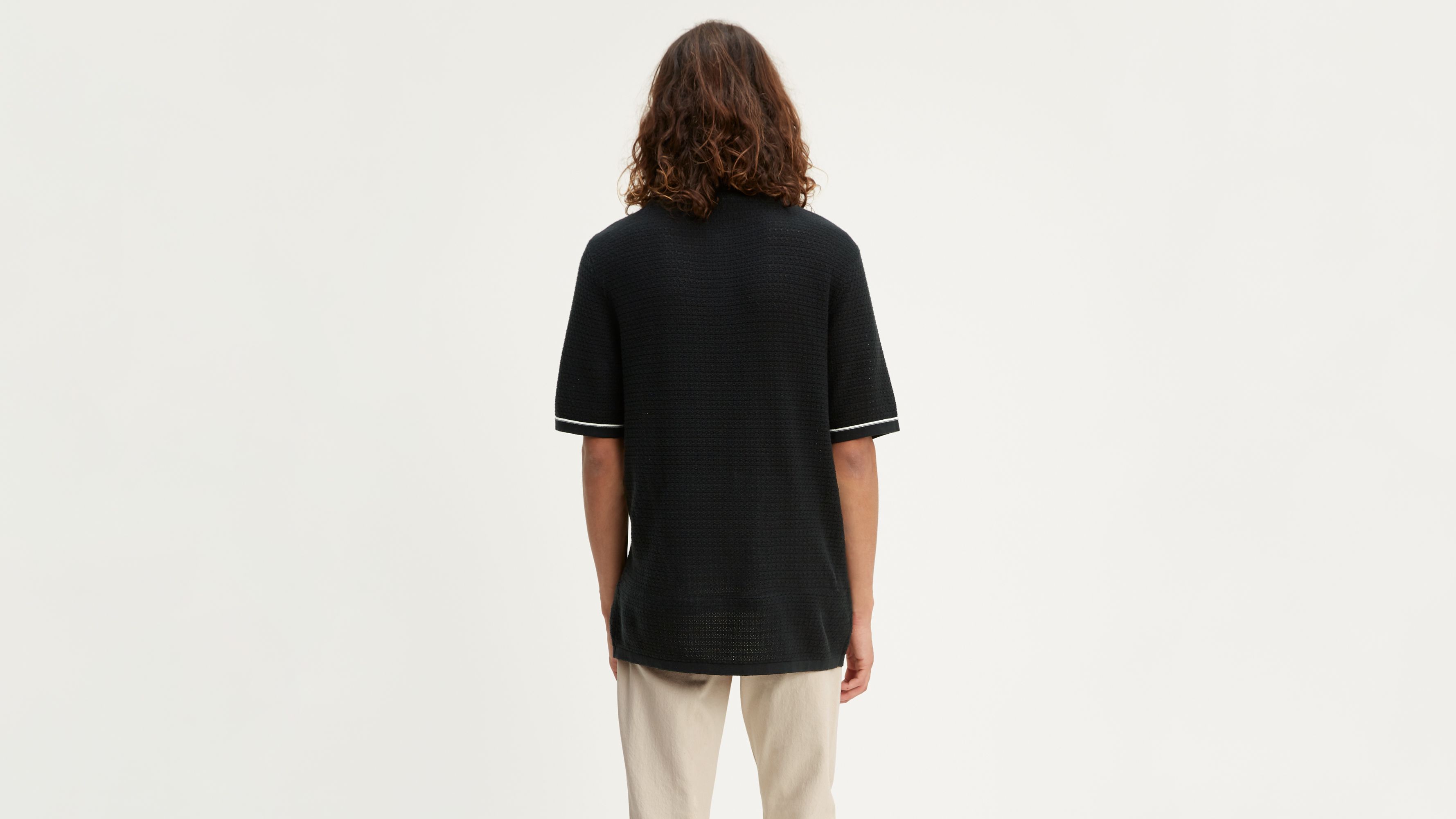 Crochet Stitch Polo Shirt - Black | Levi's® US