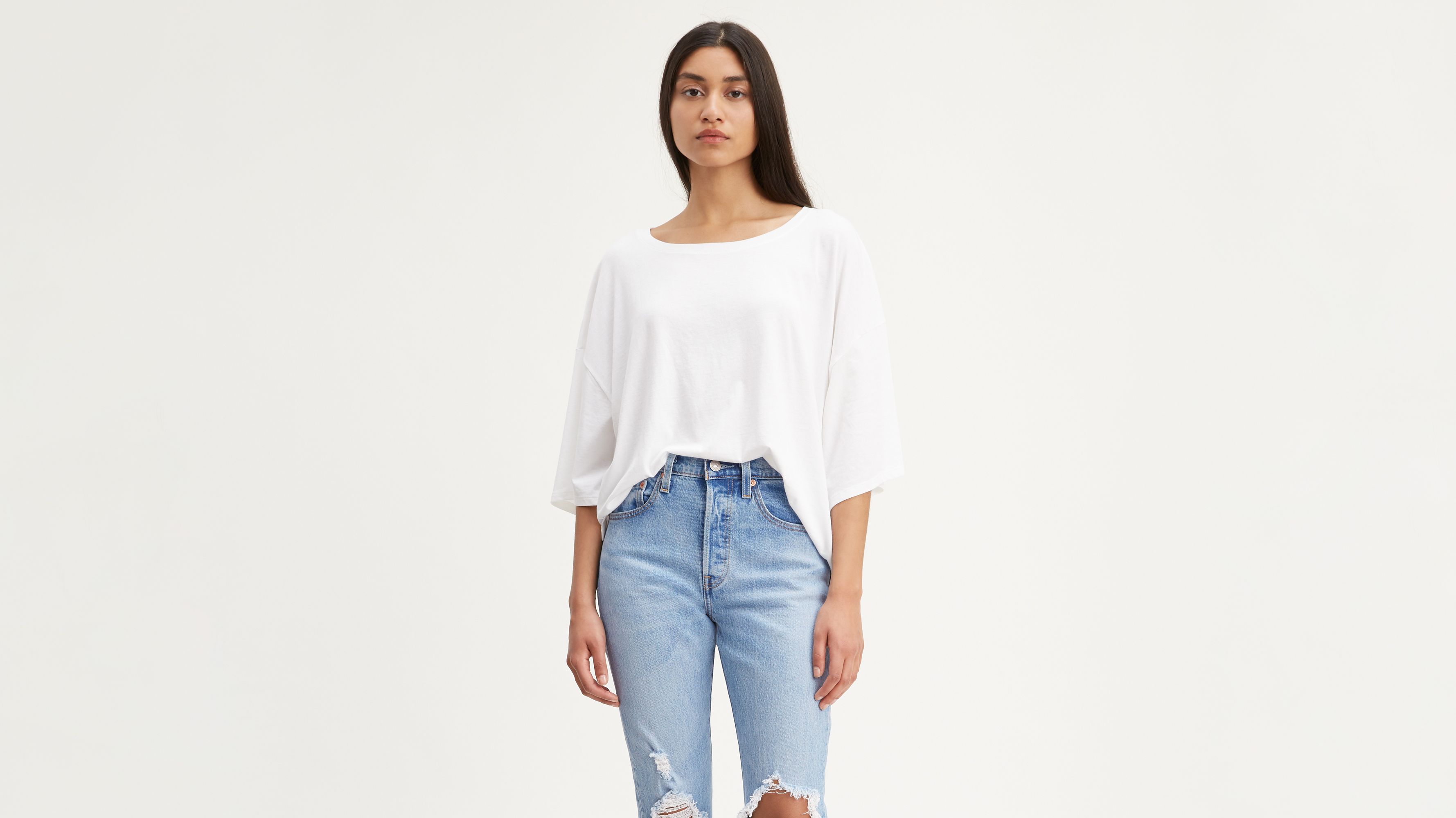Relaxed Boxy Tee Shirt - White | Levi's® US