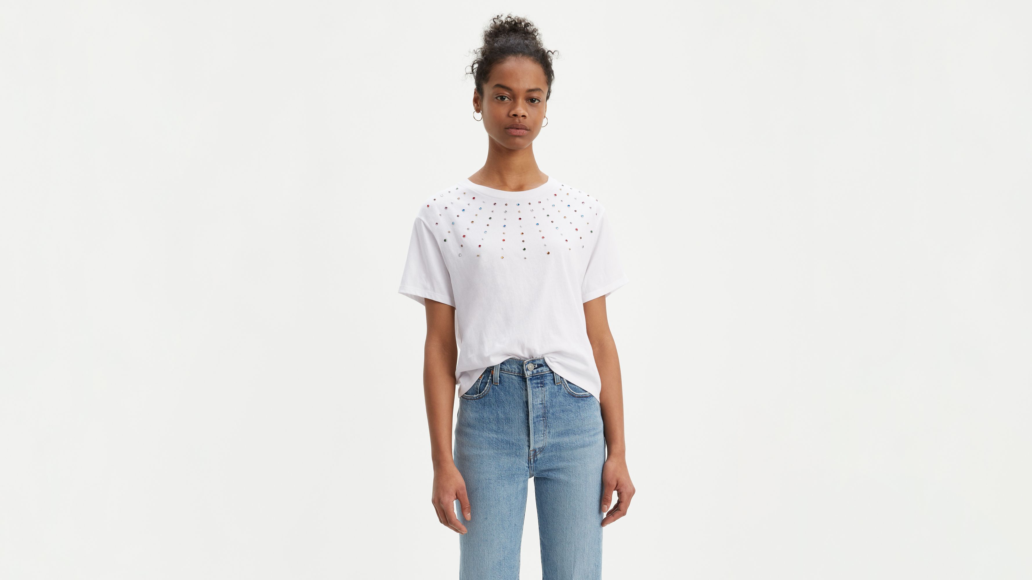 Studded Tee Shirt - White | Levi's® US