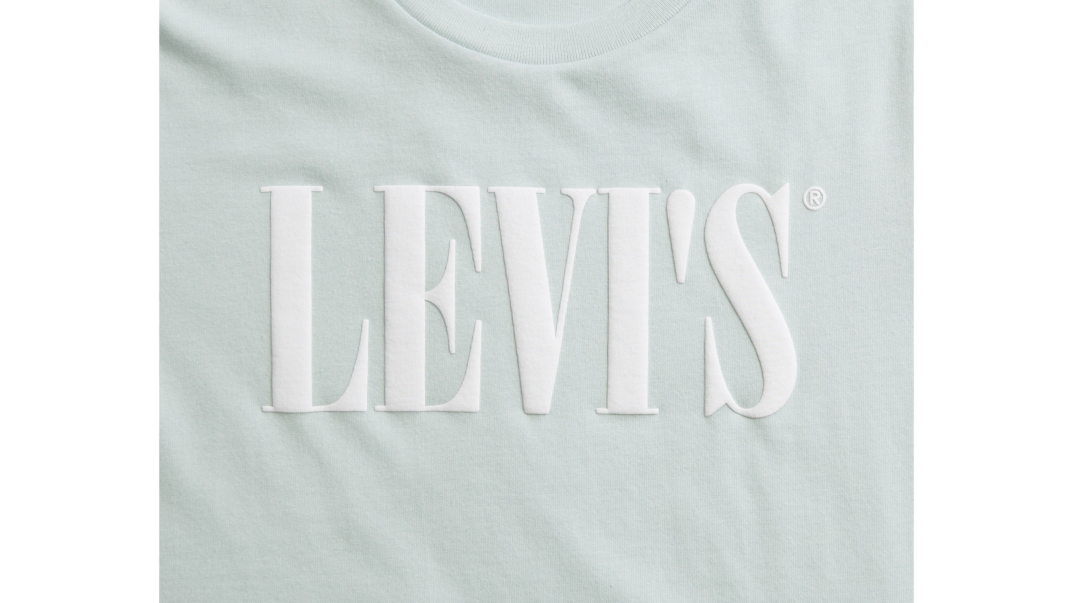 Levi's® Serif Logo Logo Graphic Tee Shirt - Blue | Levi's® US