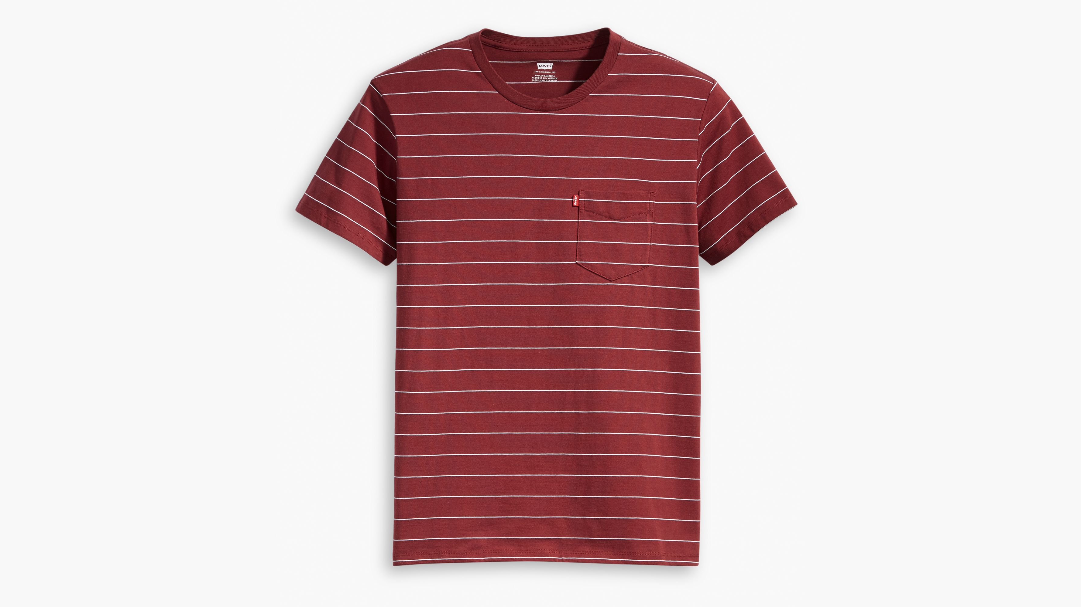 Classic Striped Pocket Tee Shirt - Red | Levi's® US