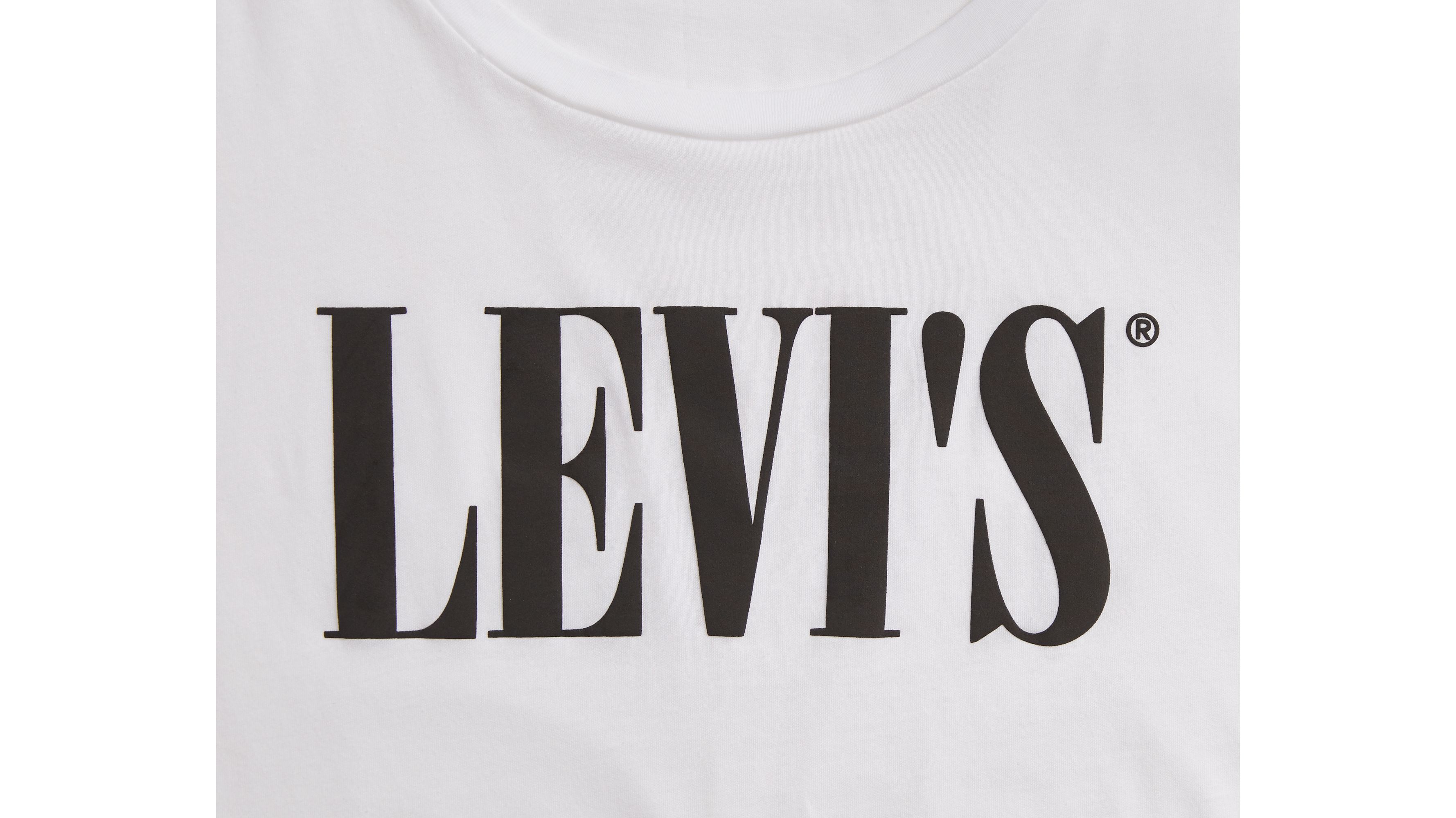 Serif Logo Graphic Tee Shirt (plus Size) - White | Levi's® US