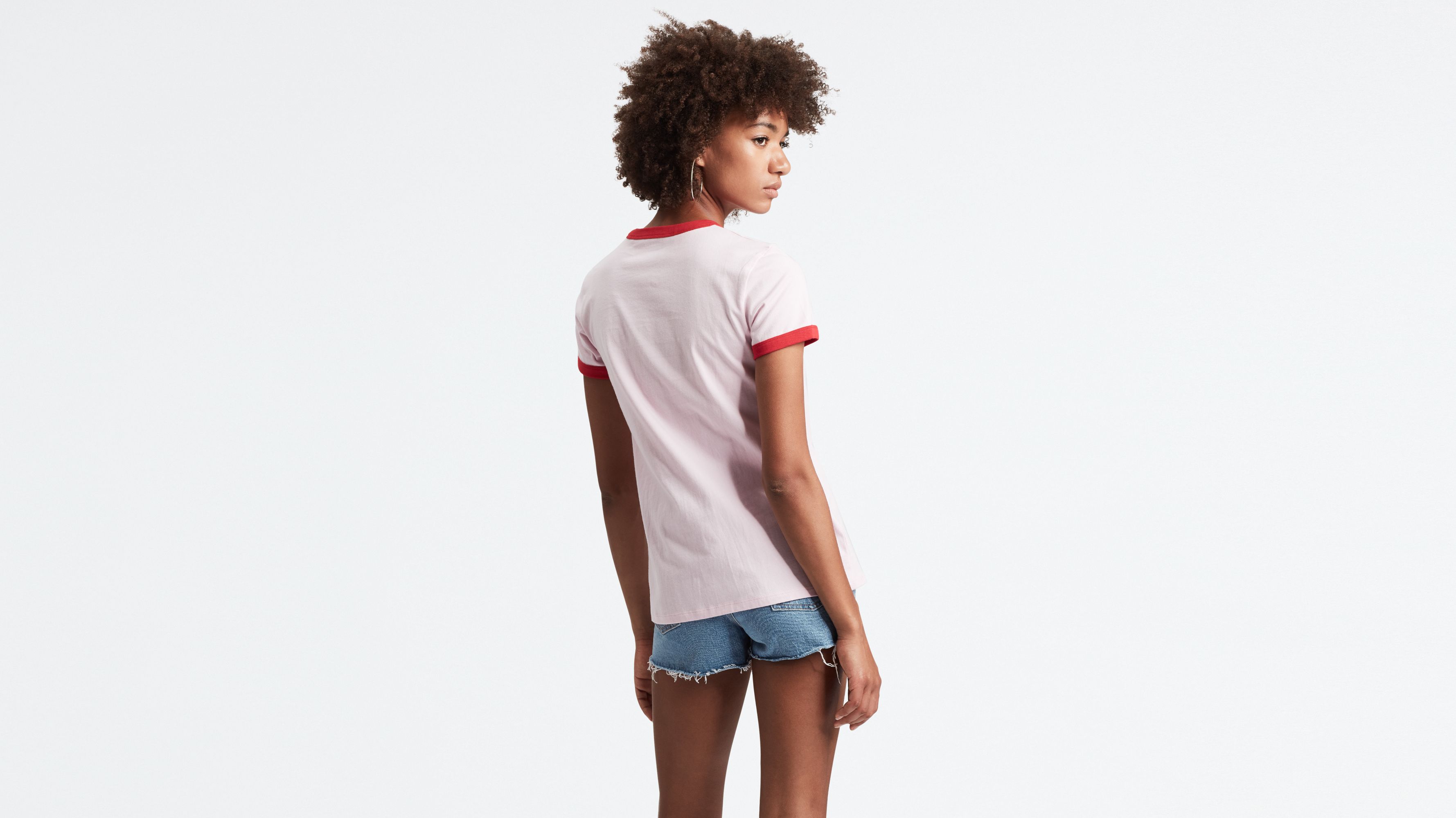 Perfect Ringer Tee Shirt - Pink | Levi's® GR