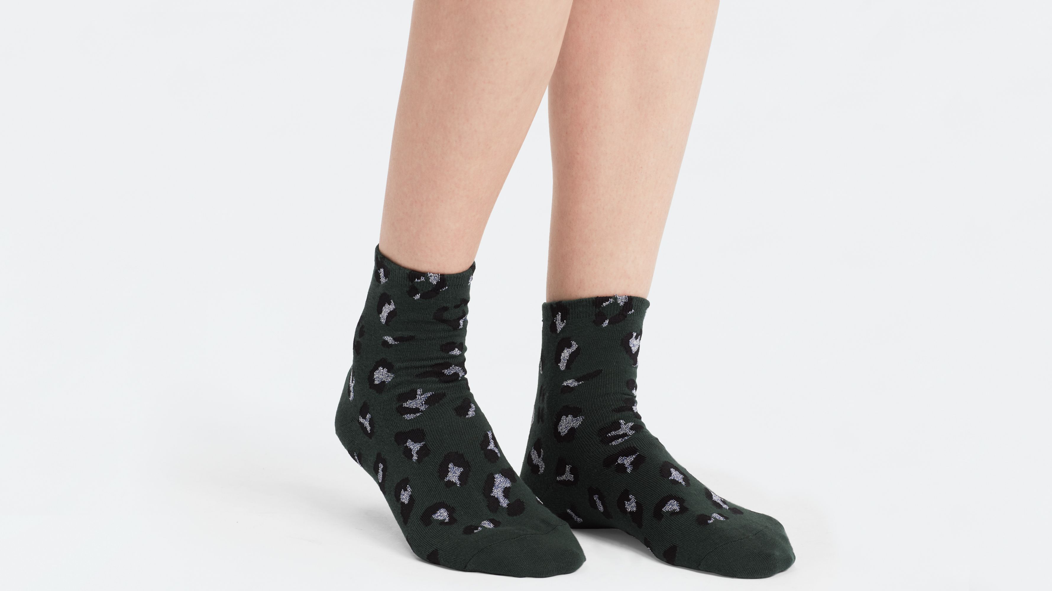 Levi's® Socks- Lurex Leopard (1 Pair) - Black | Levi's® GB