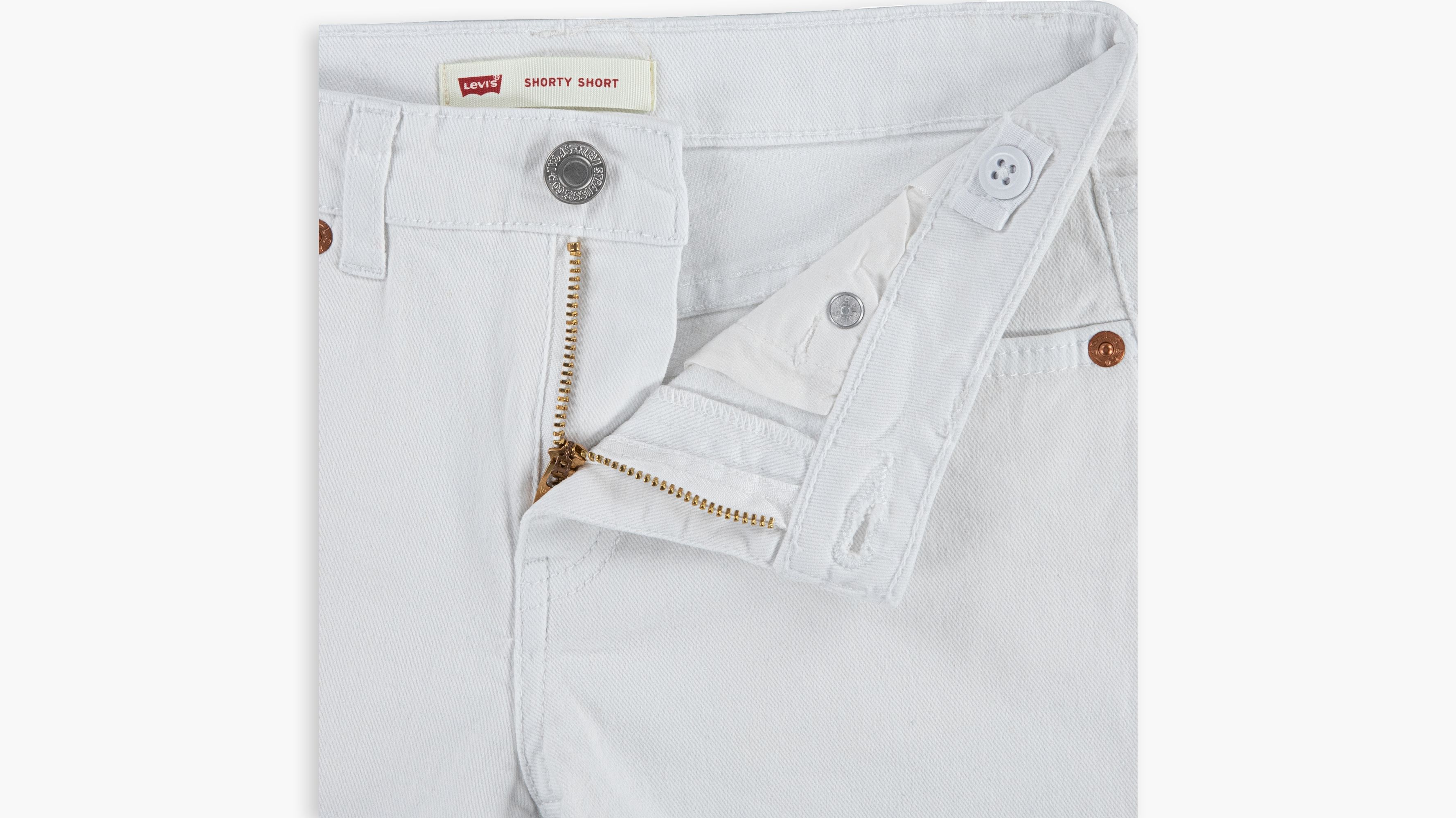 Little Girls 4-6x Shorty Shorts - White | Levi's® US